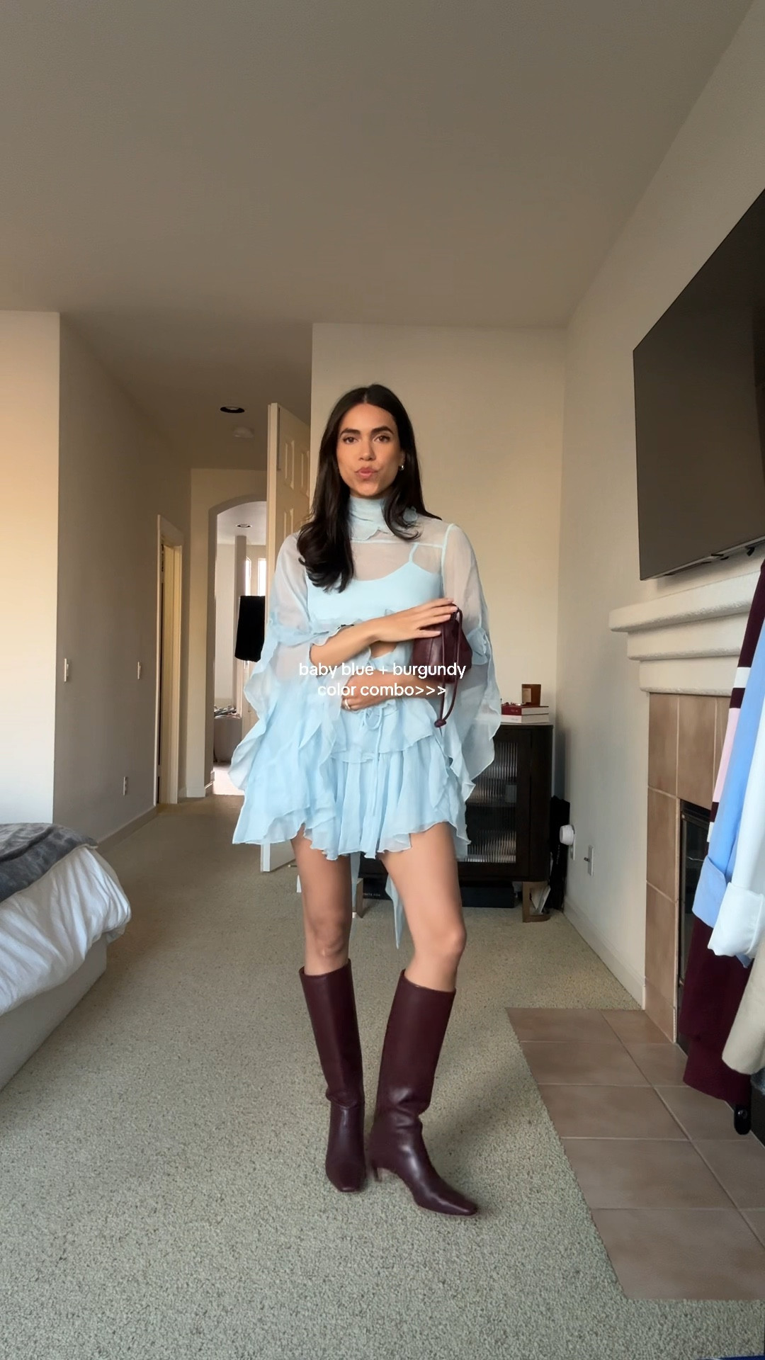 anyssa ruffle mini dress in … curated on LTK