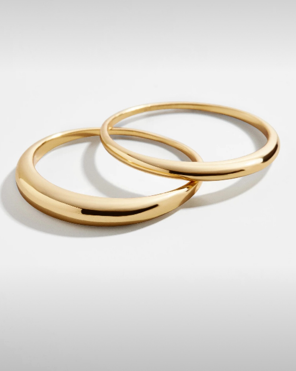 Mini Maro 18K Gold Ring Set - Gold curated on LTK