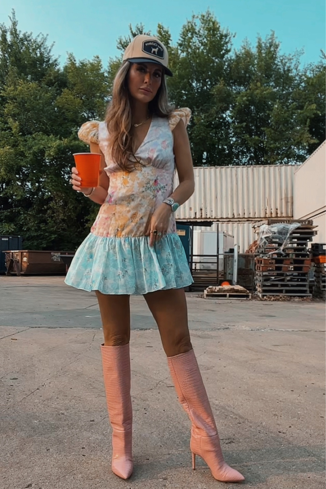 Russ Dress in Rainbow Clouds curated on LTK
