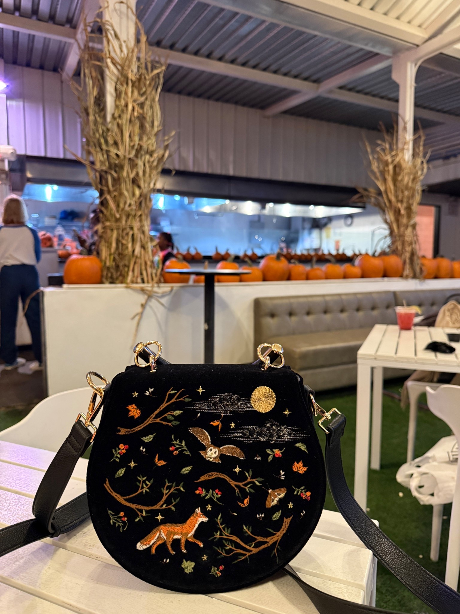 Black Fox & Owl Embroidered Top … curated on LTK