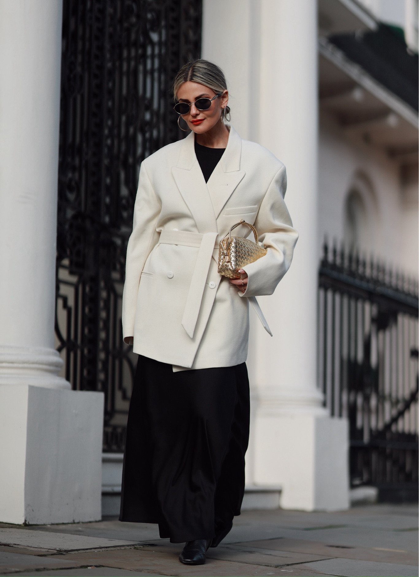 Exaggerated-shoulder wool-blend … curated on LTK