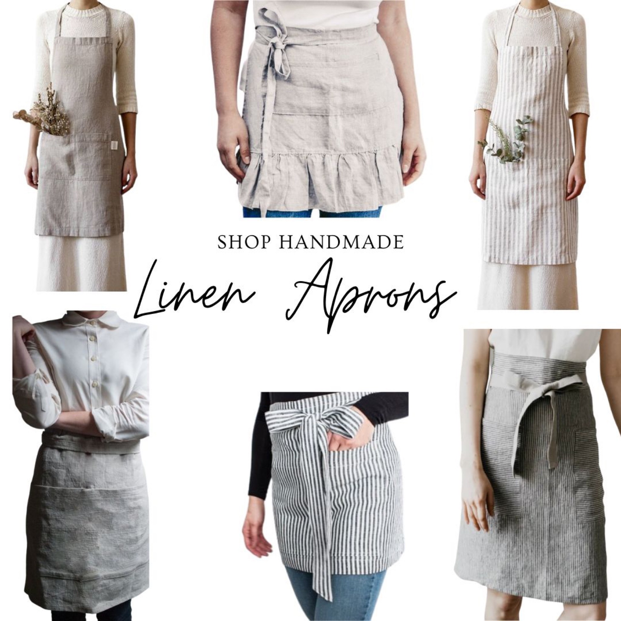 Pinafore Linen Apron. Linen Apron. … curated on LTK