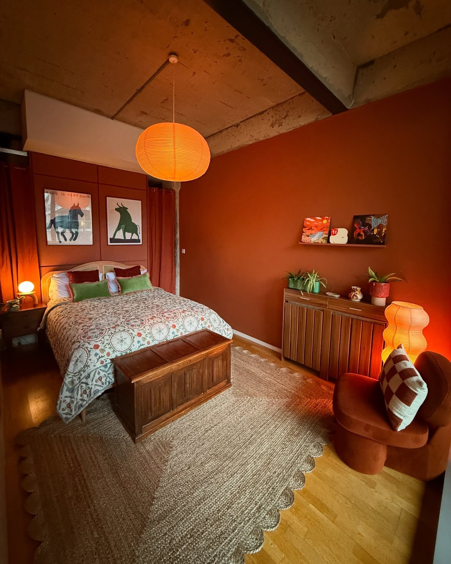 Rice paper floor lamp curated on LTK