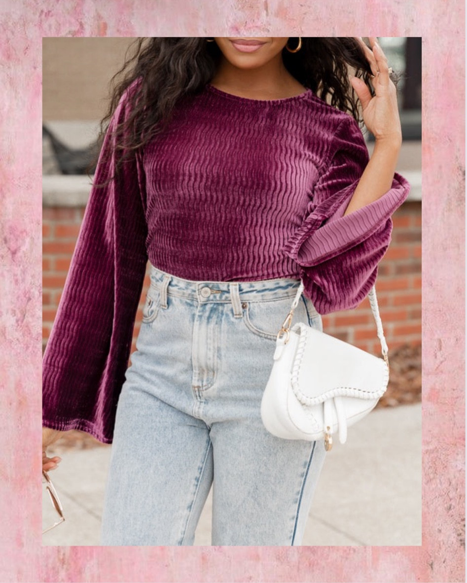 Feeling Royal Purple Ribbed Velvet … curated on LTK