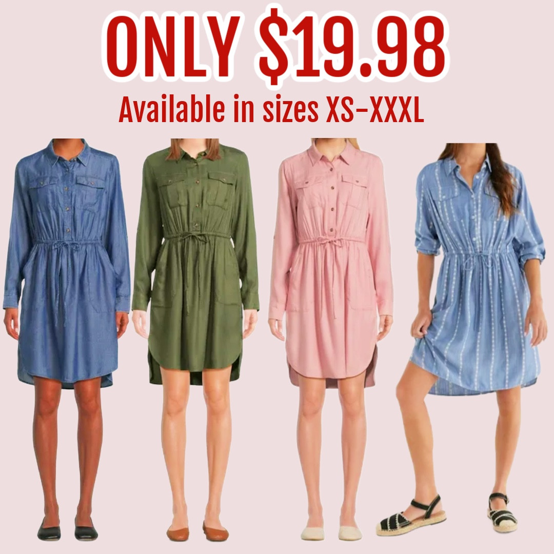 Time and Tru Women’s Utility Shirt … curated on LTK