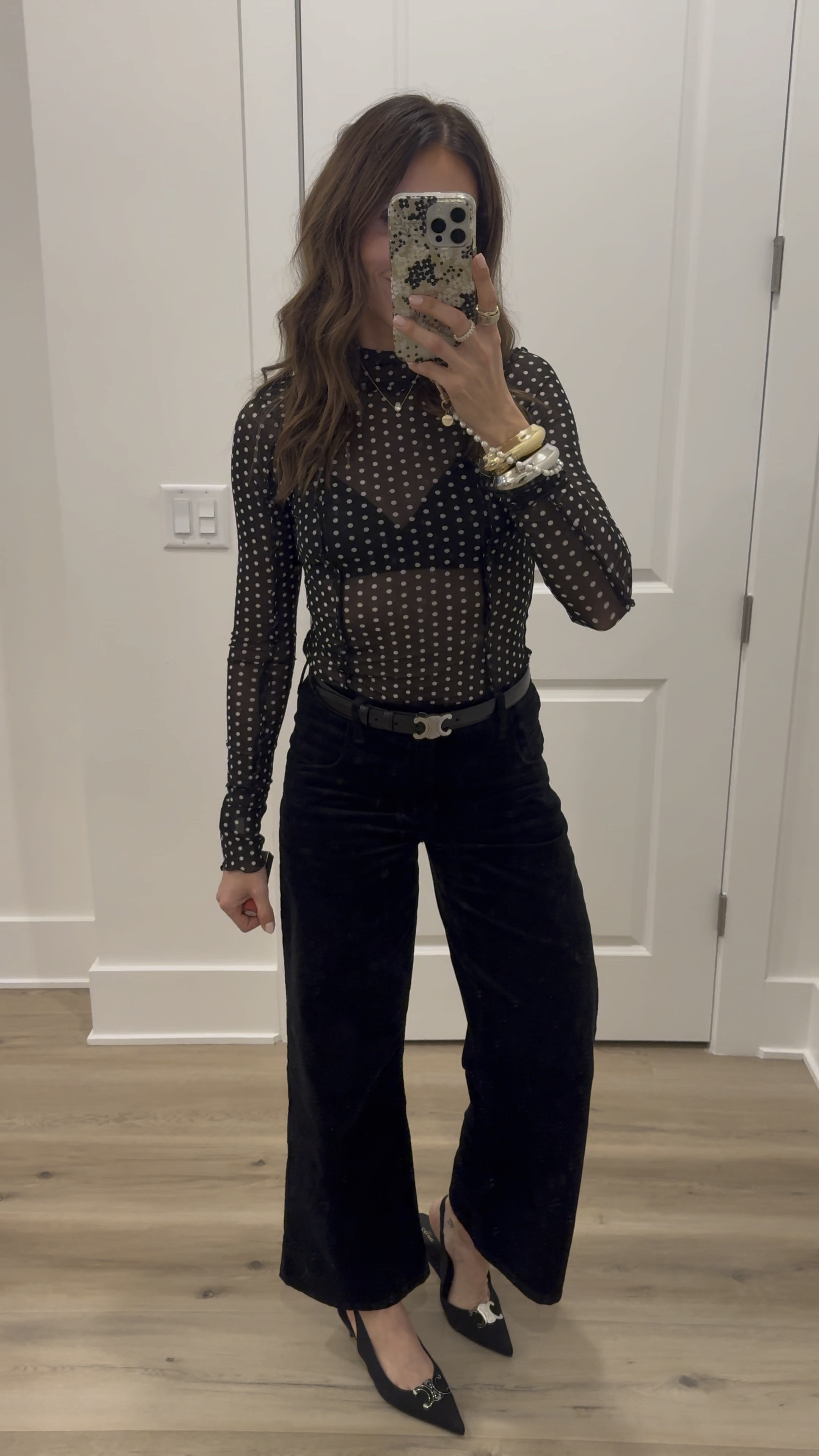 Charlie Print Turtleneck Mesh Top curated on LTK