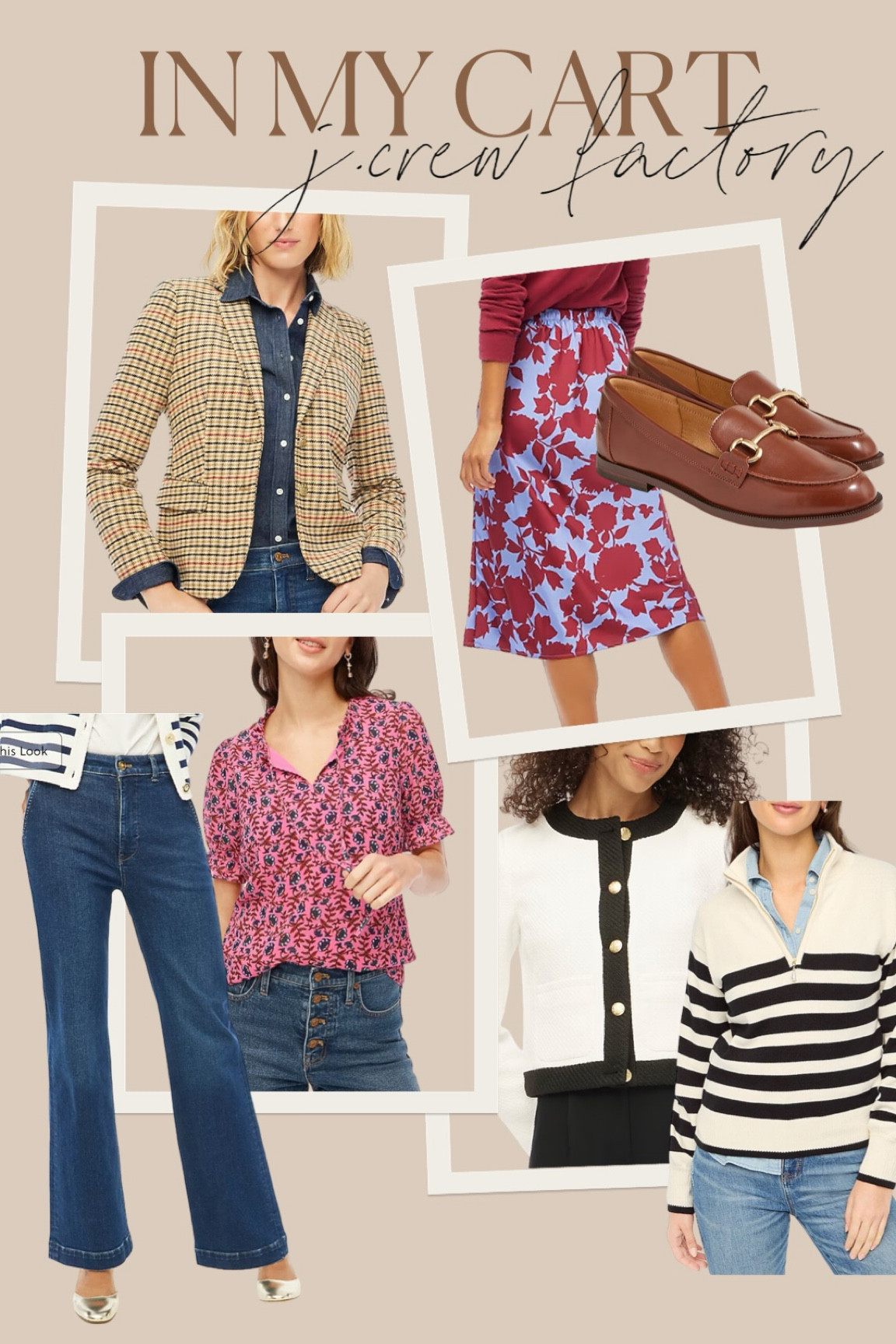 Striped half-zip sweater with … curated on LTK