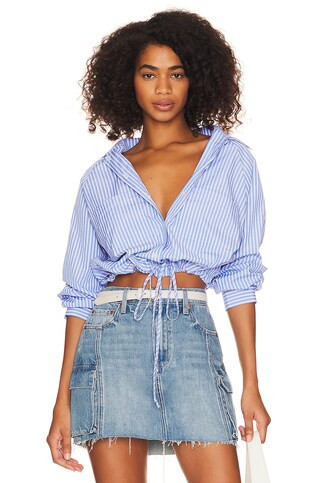 LNA Alpine Drawstring Button Up in … curated on LTK