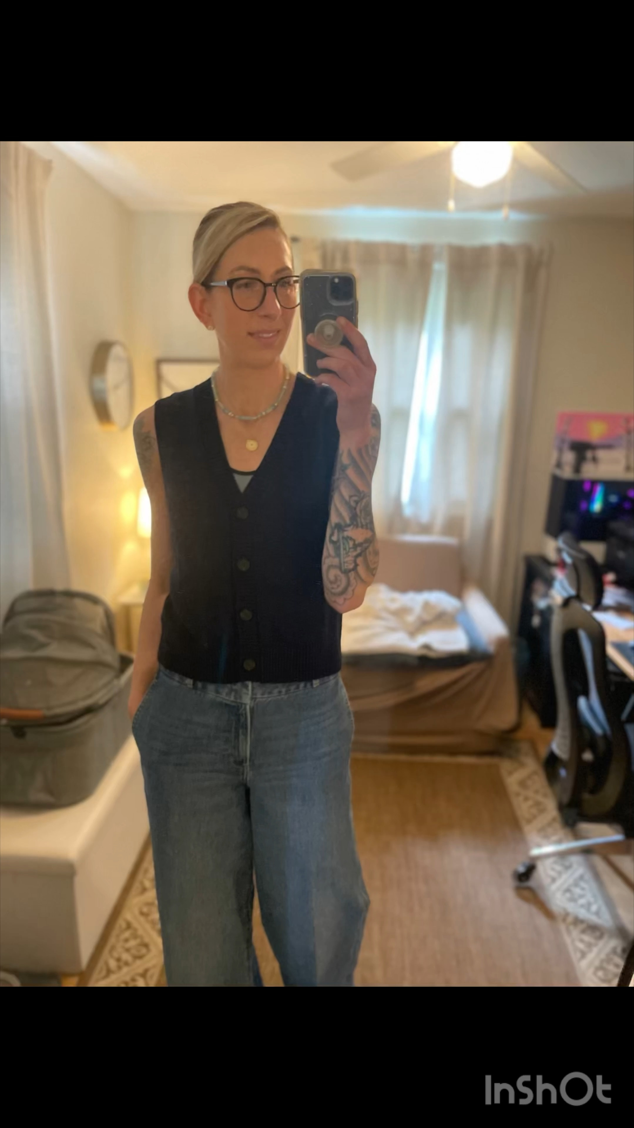 Linen-Blend Sweater Vest curated on LTK