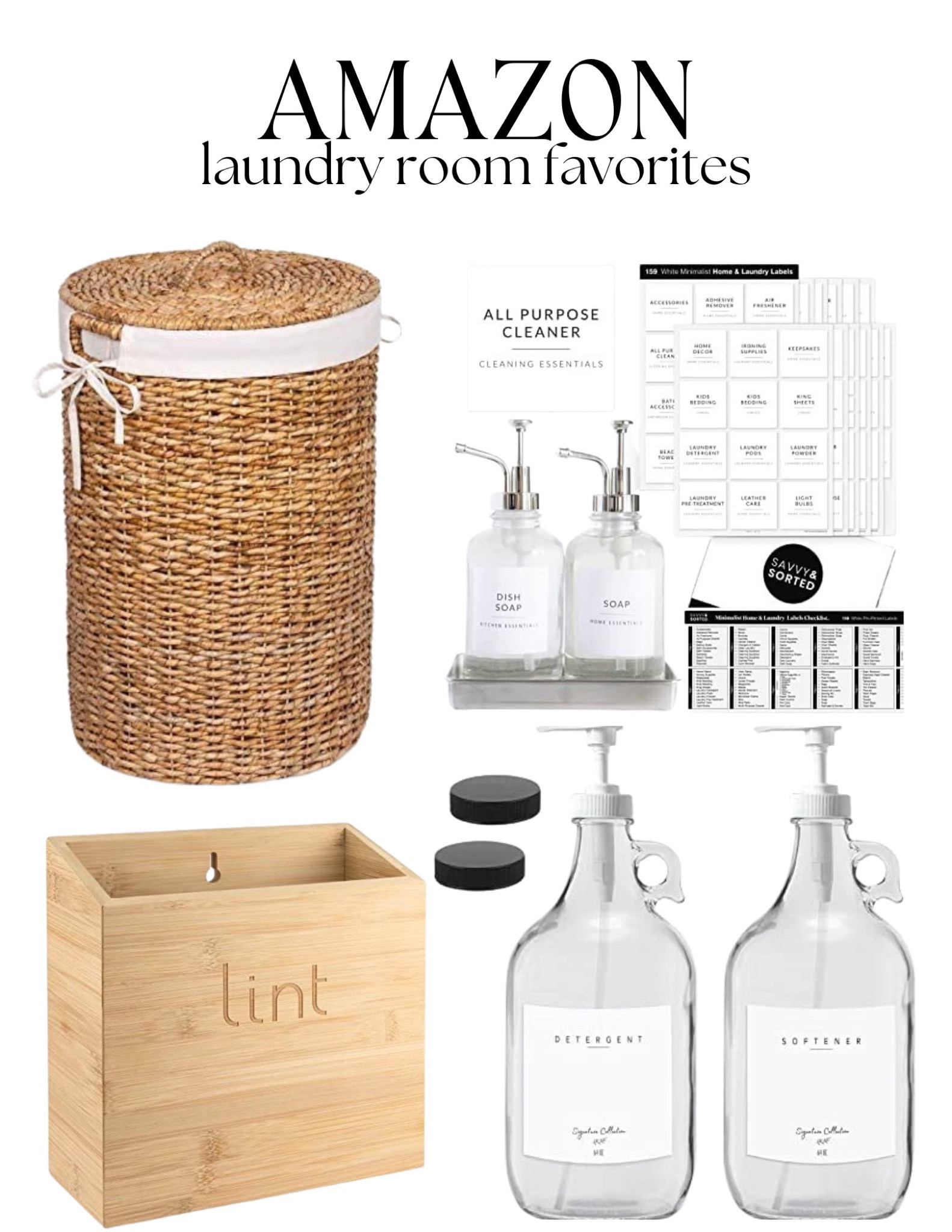 Bamboo Magnetic Lint Bin for … curated on LTK
