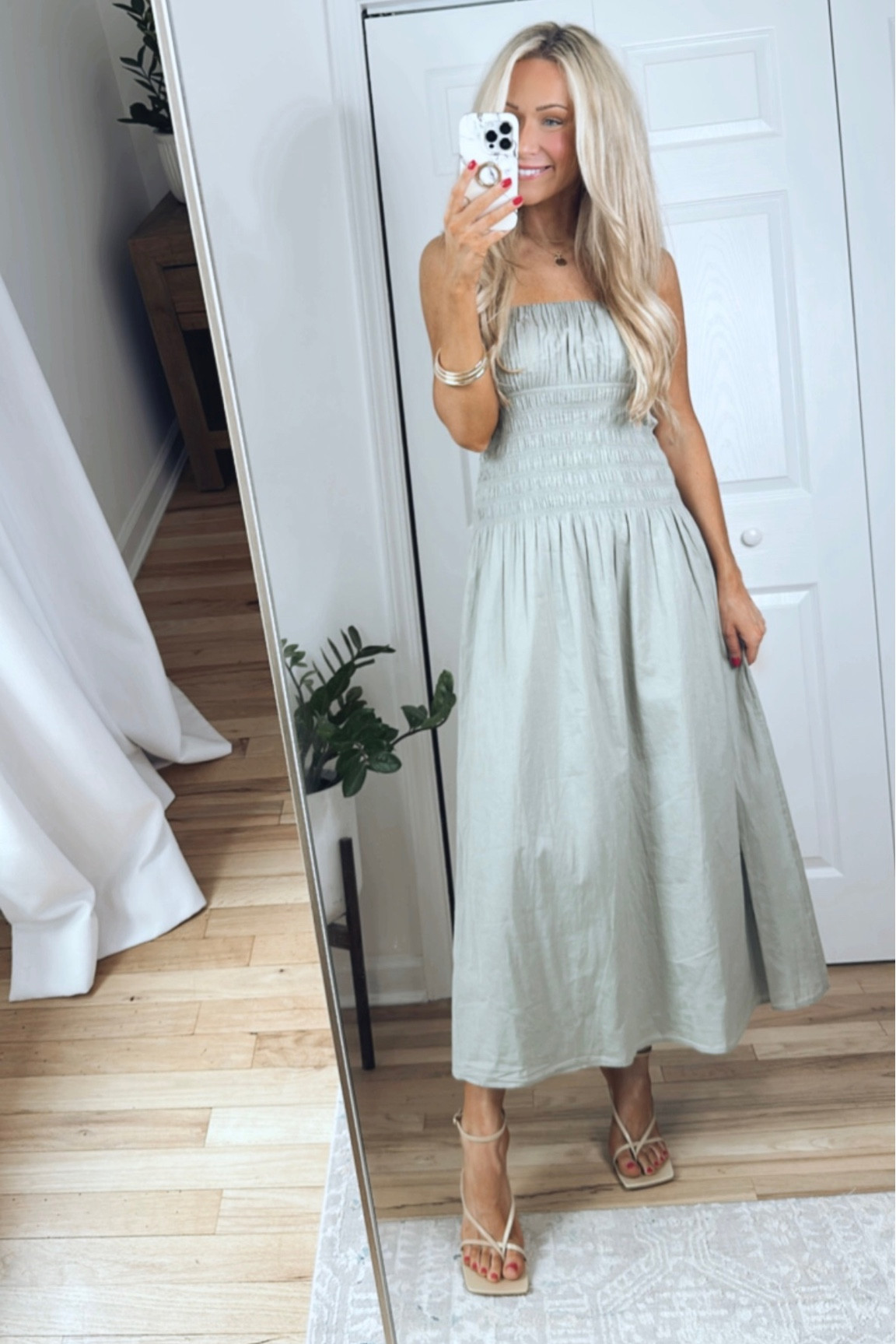 Strapless Drop-Waist Smocked Maxi … curated on LTK