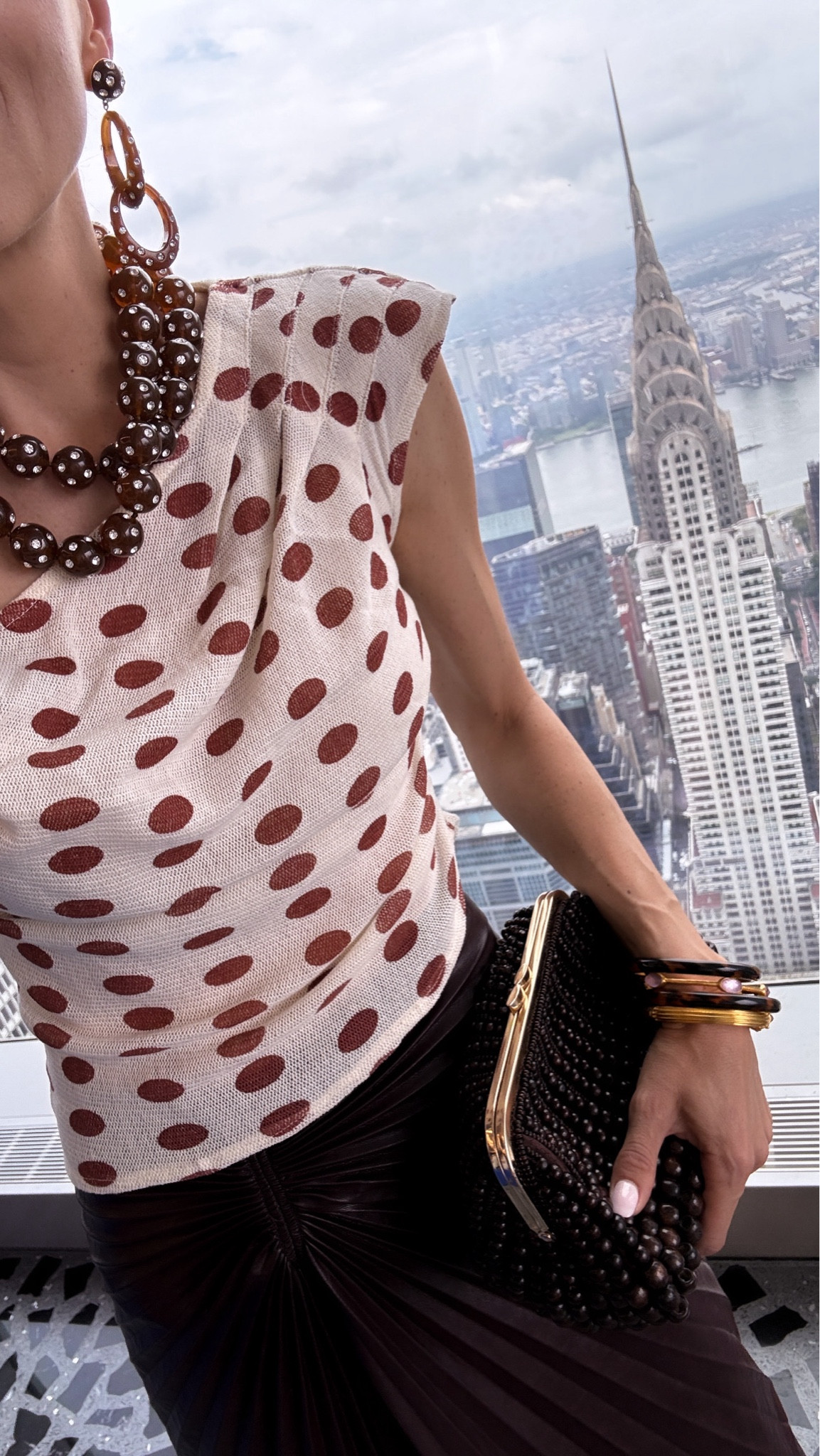 Checked Skinny Silk Scarf curated on LTK
