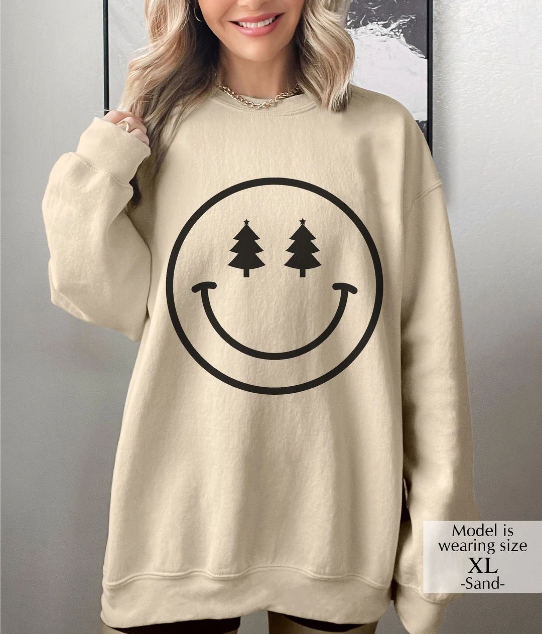 Smiley Face Sweatshirt Christmas … curated on LTK