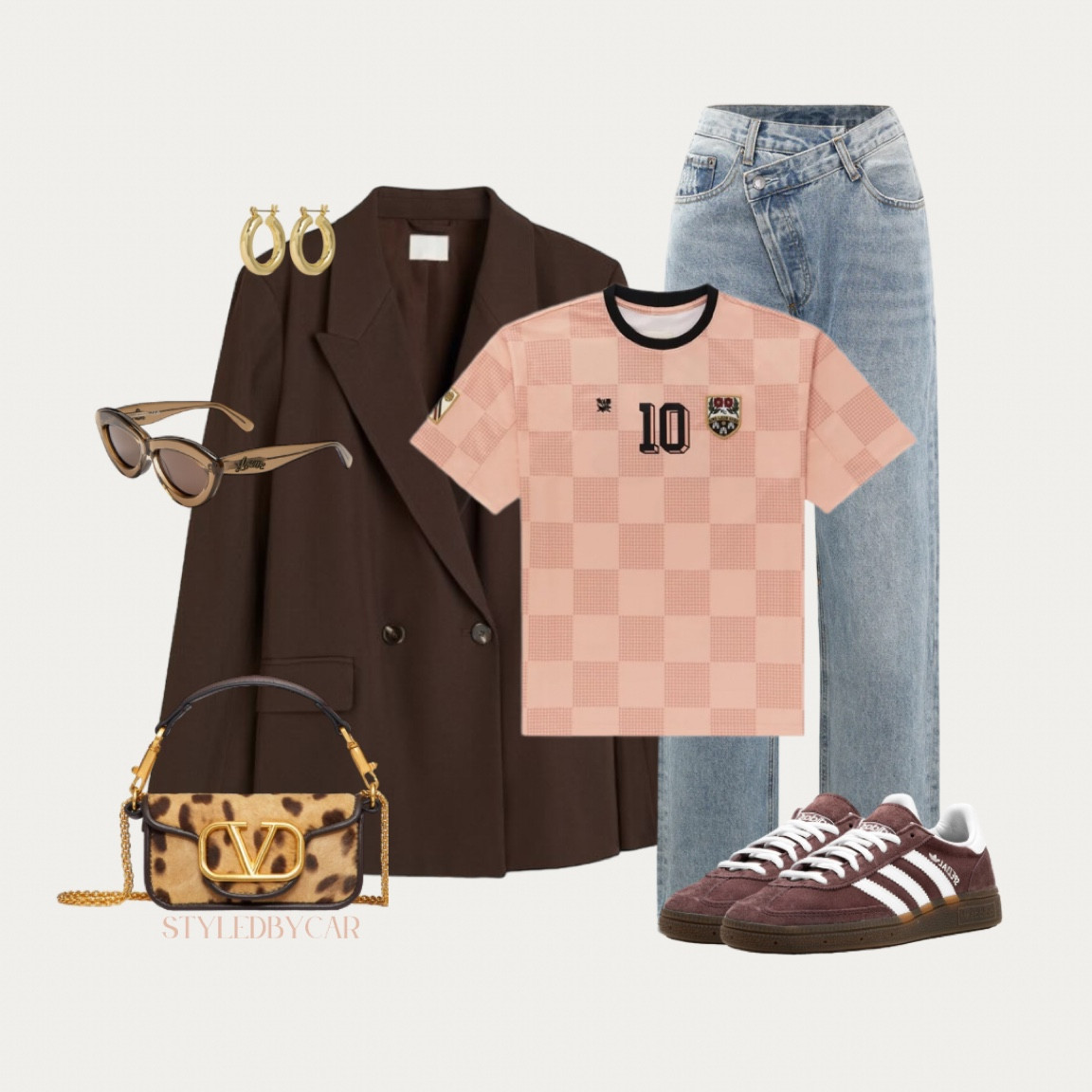 NA-KD oversized blazer in brown curated on LTK