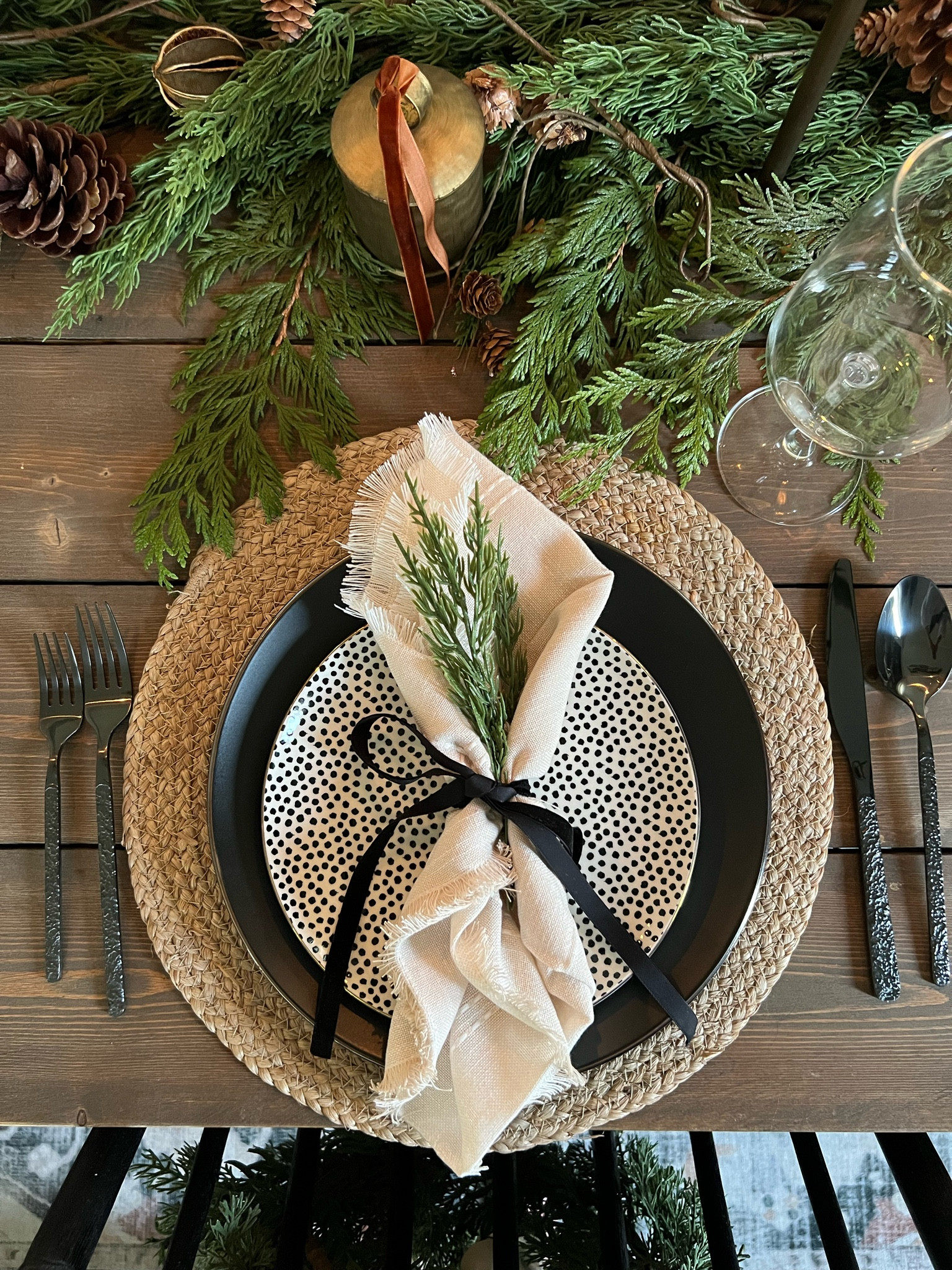 Thyme & Table Dinnerware Black & … curated on LTK