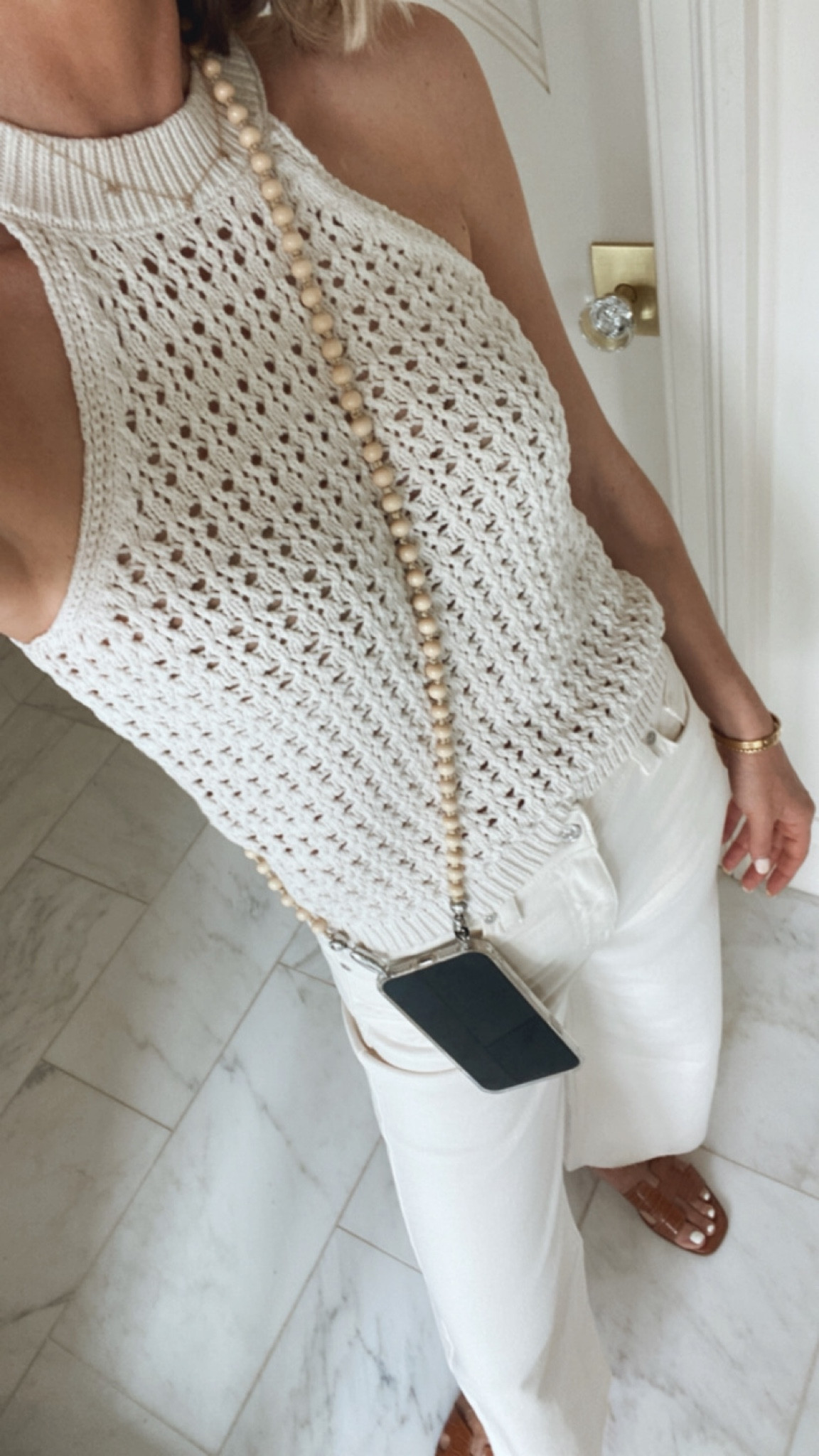ossa Wood Beaded Crossbody Strap curated on LTK
