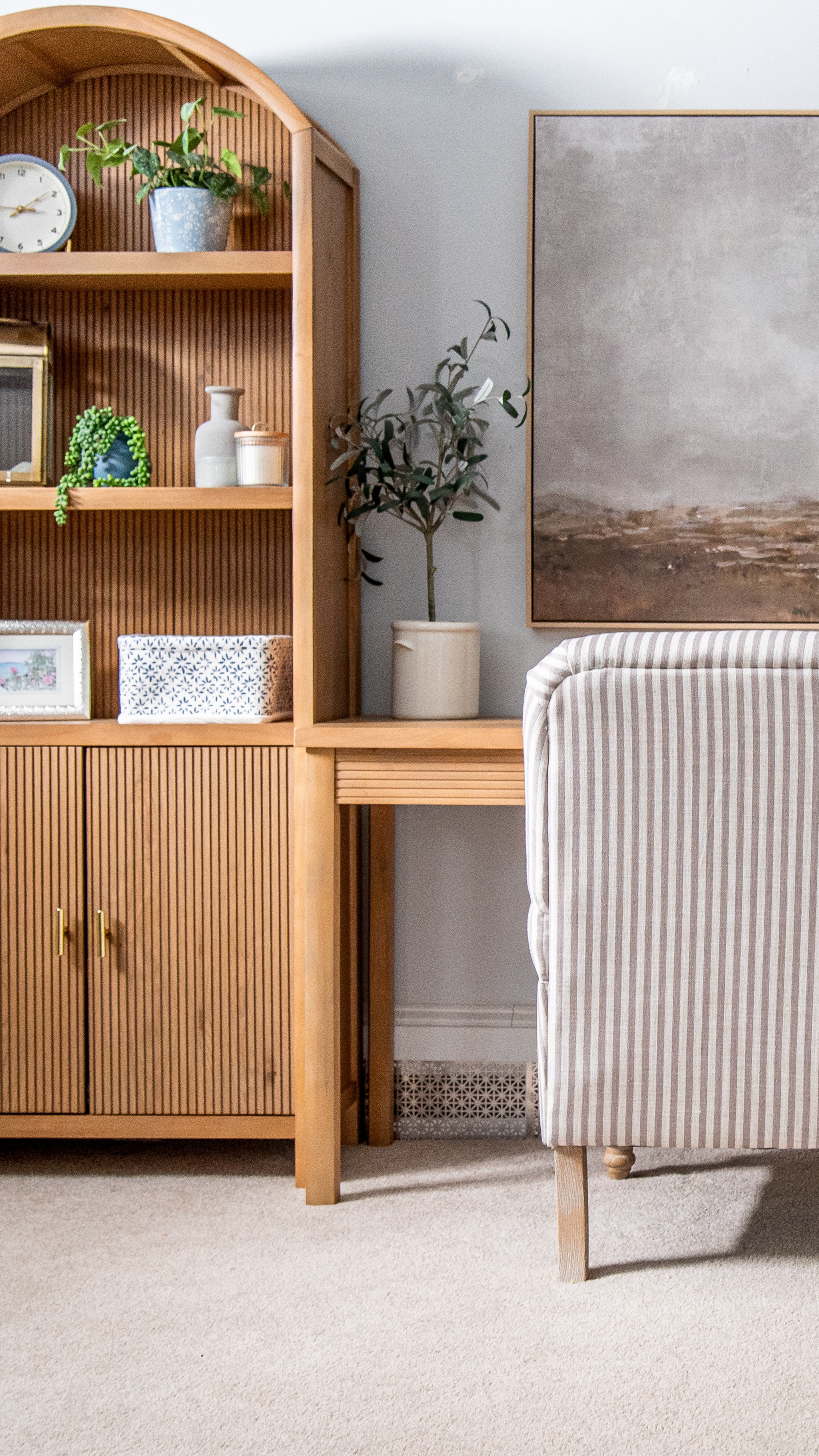 Grooved Wood Writing Desk - Hearth … curated on LTK