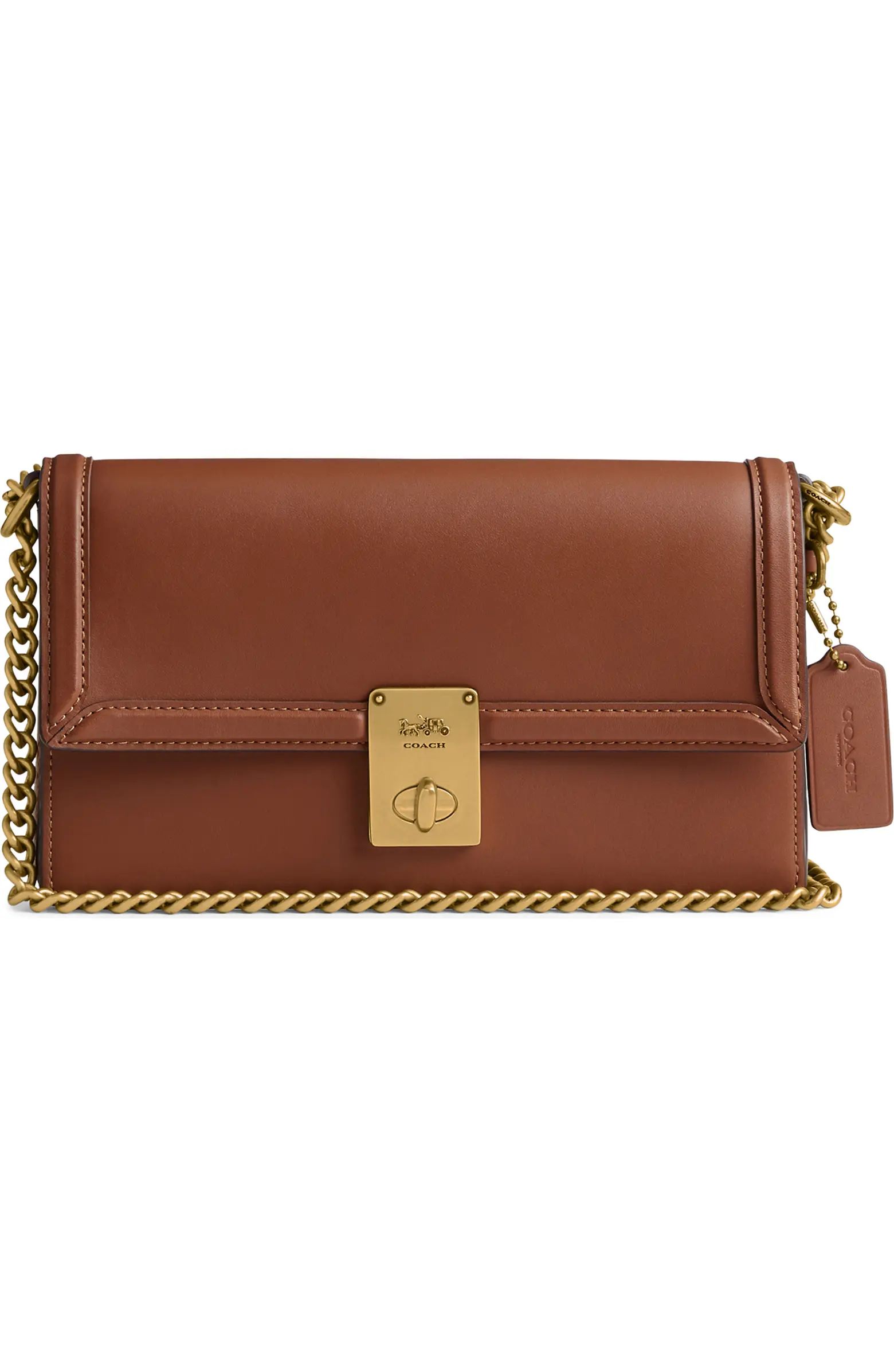 COACH Hutton Box Leather Shoulder … curated on LTK