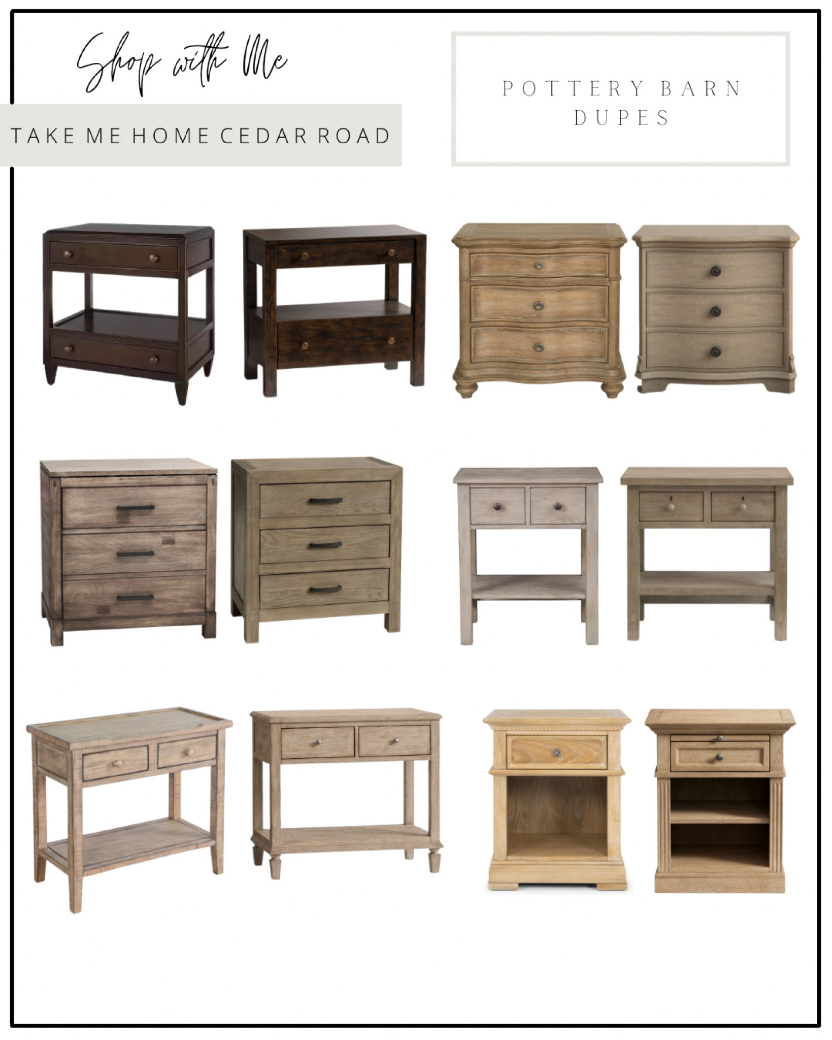 Pottery barn nightstands store
