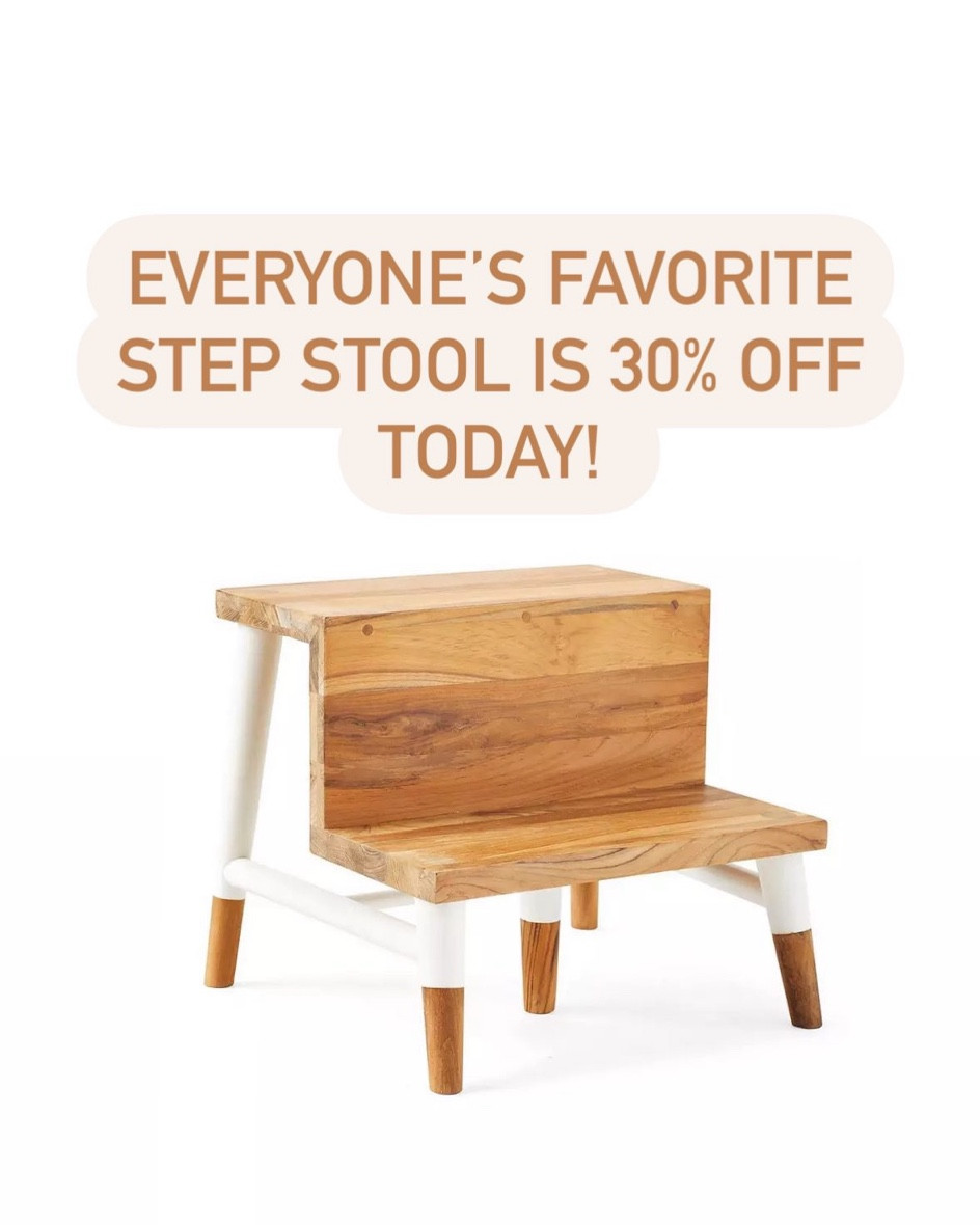 Teak Step Stool curated on LTK