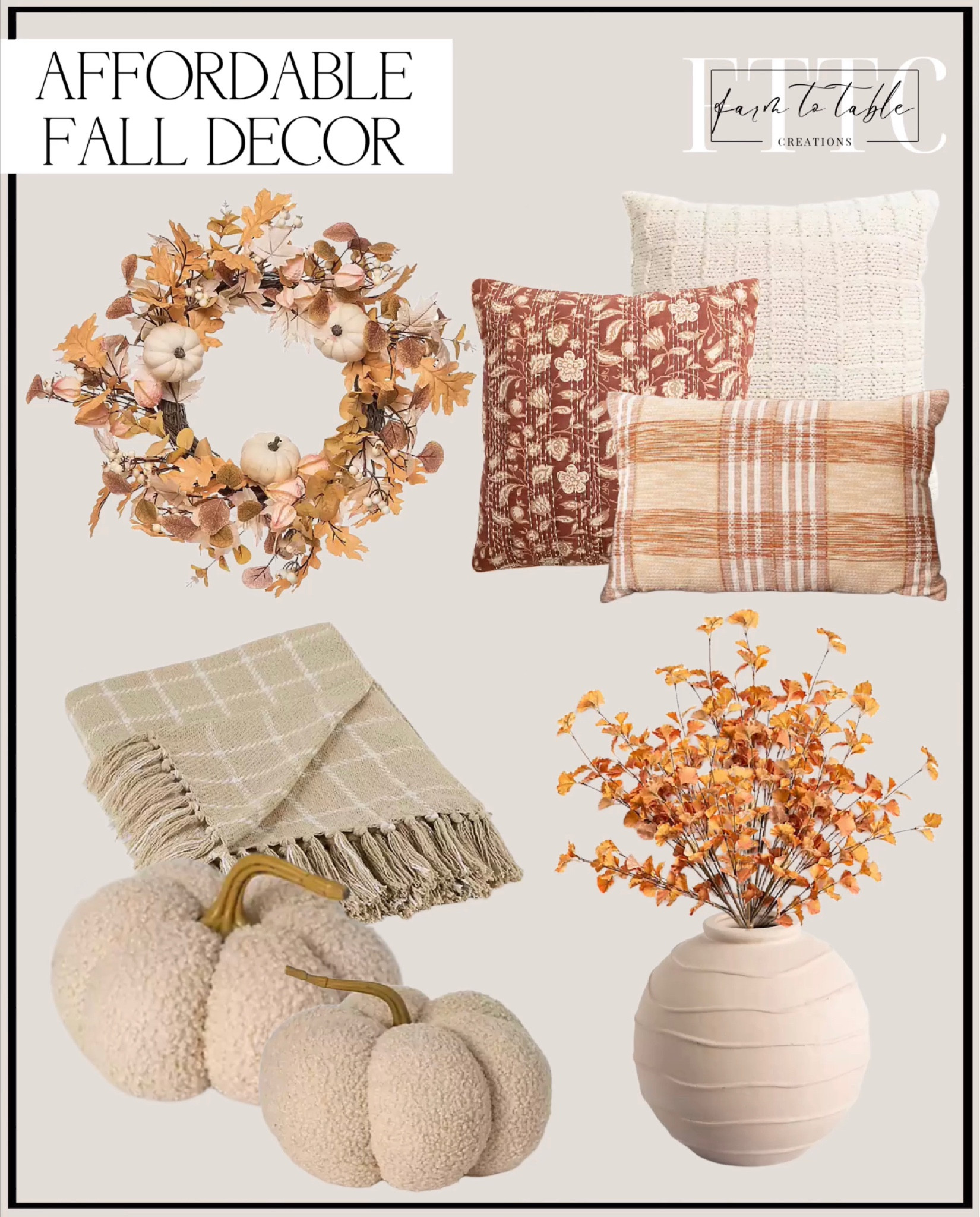 New! Rust Stitched Blossoms Pillow curated on LTK