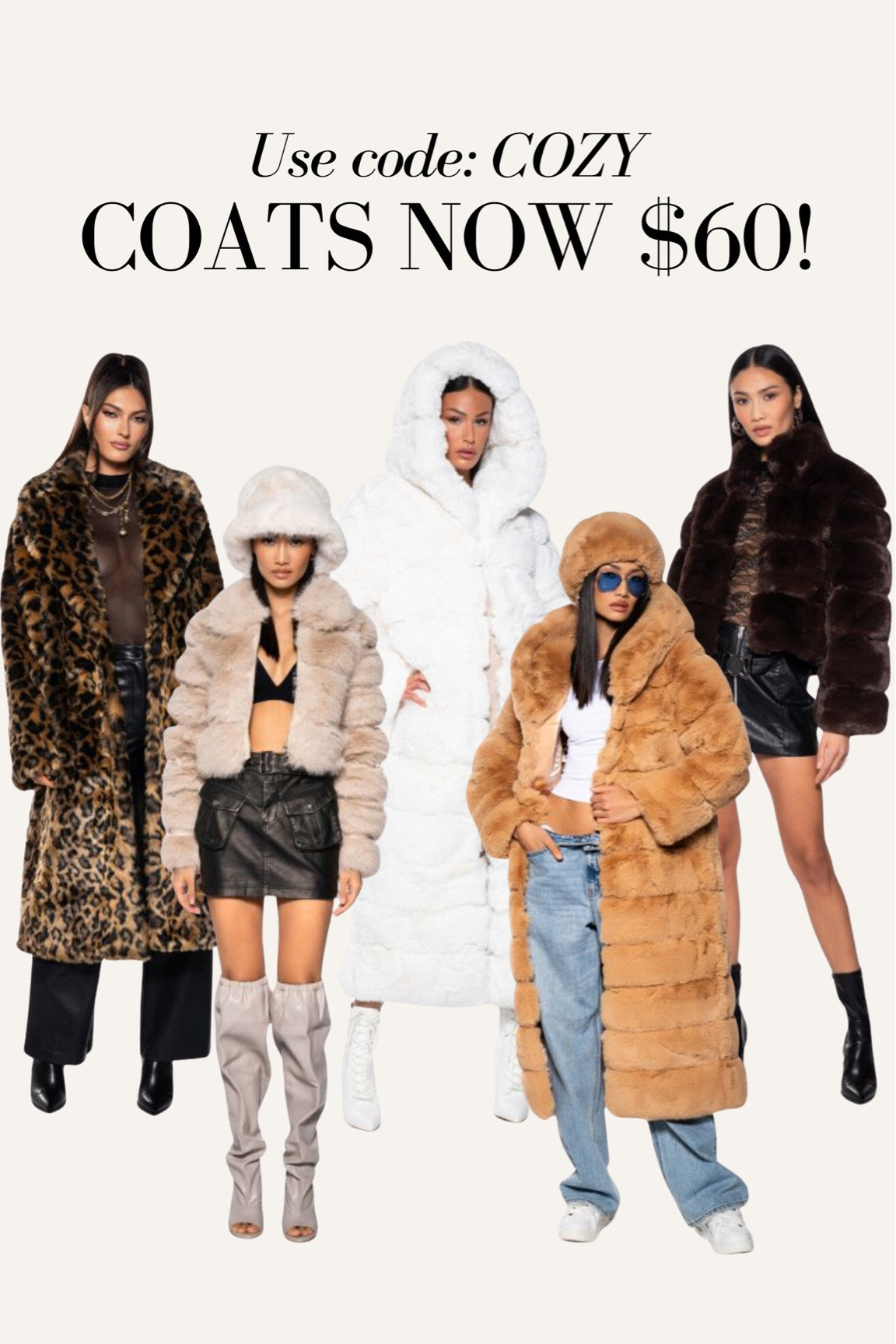 AZALEA WANG FAUX FUR PANEL HOODED … curated on LTK