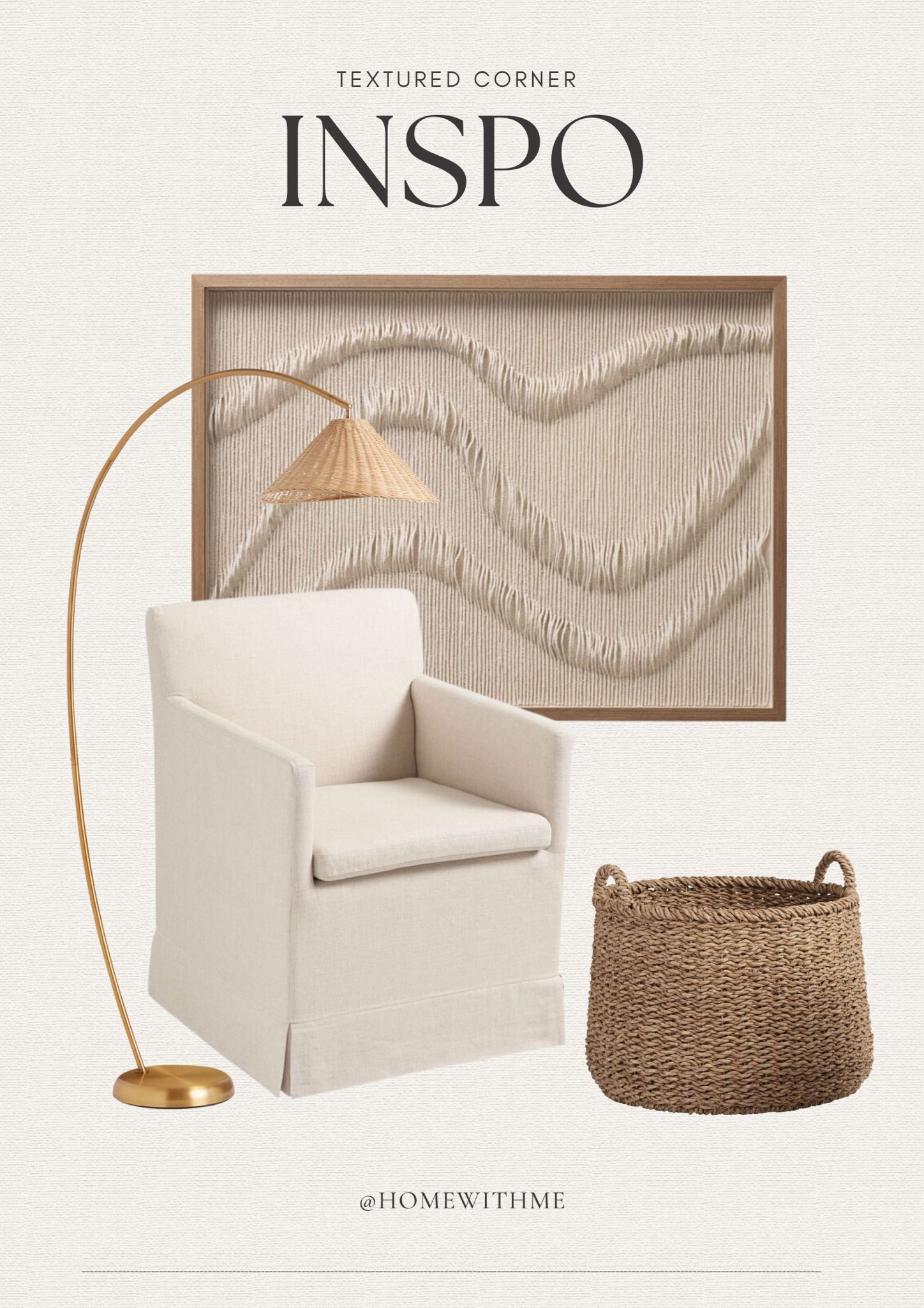 Tan Rice Paper Waves Shadow Box … curated on LTK