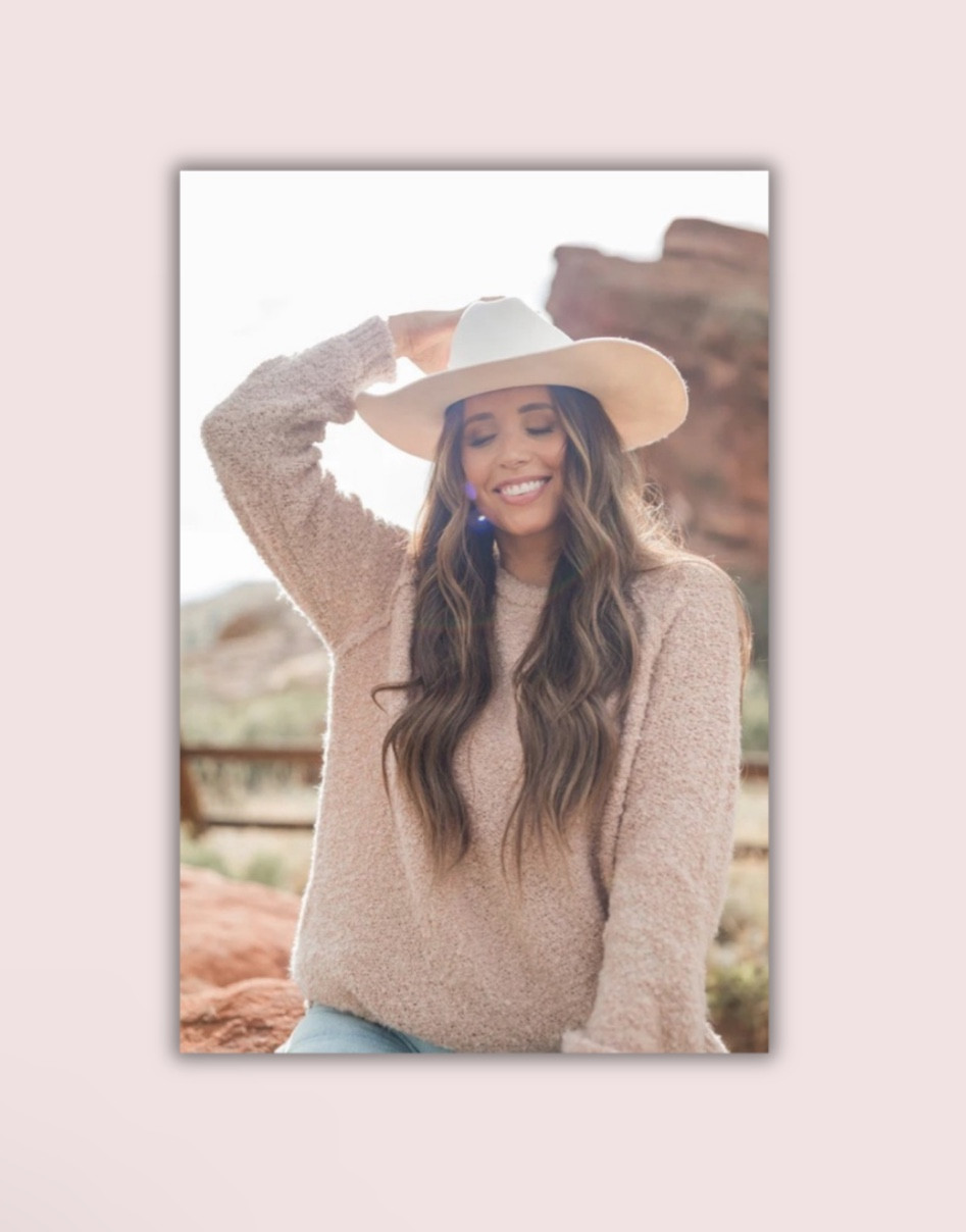 Elizabeth Mushroom Fuzzy Crew Neck … curated on LTK