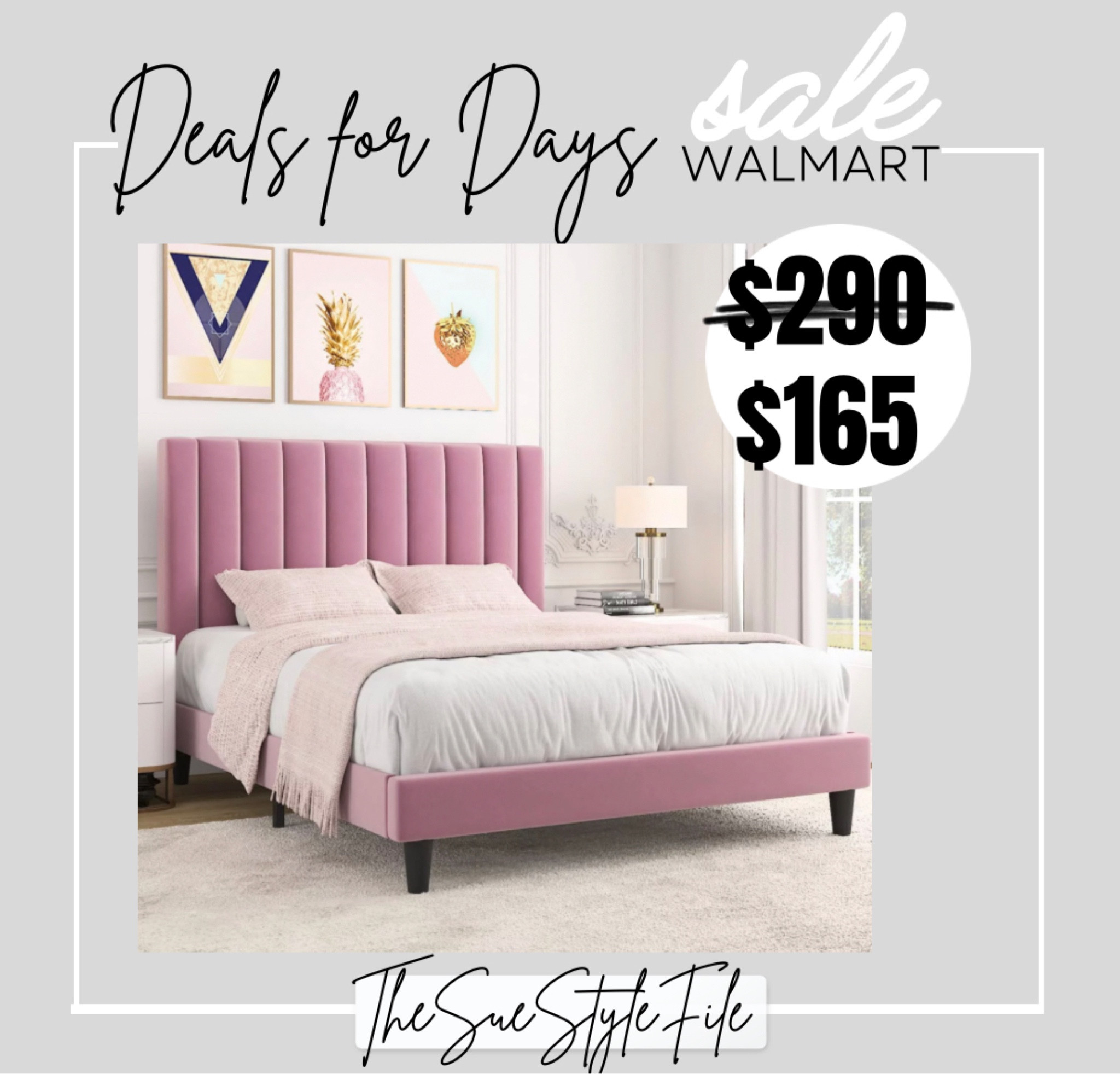 Allewie Queen Velvet Upholstered … curated on LTK