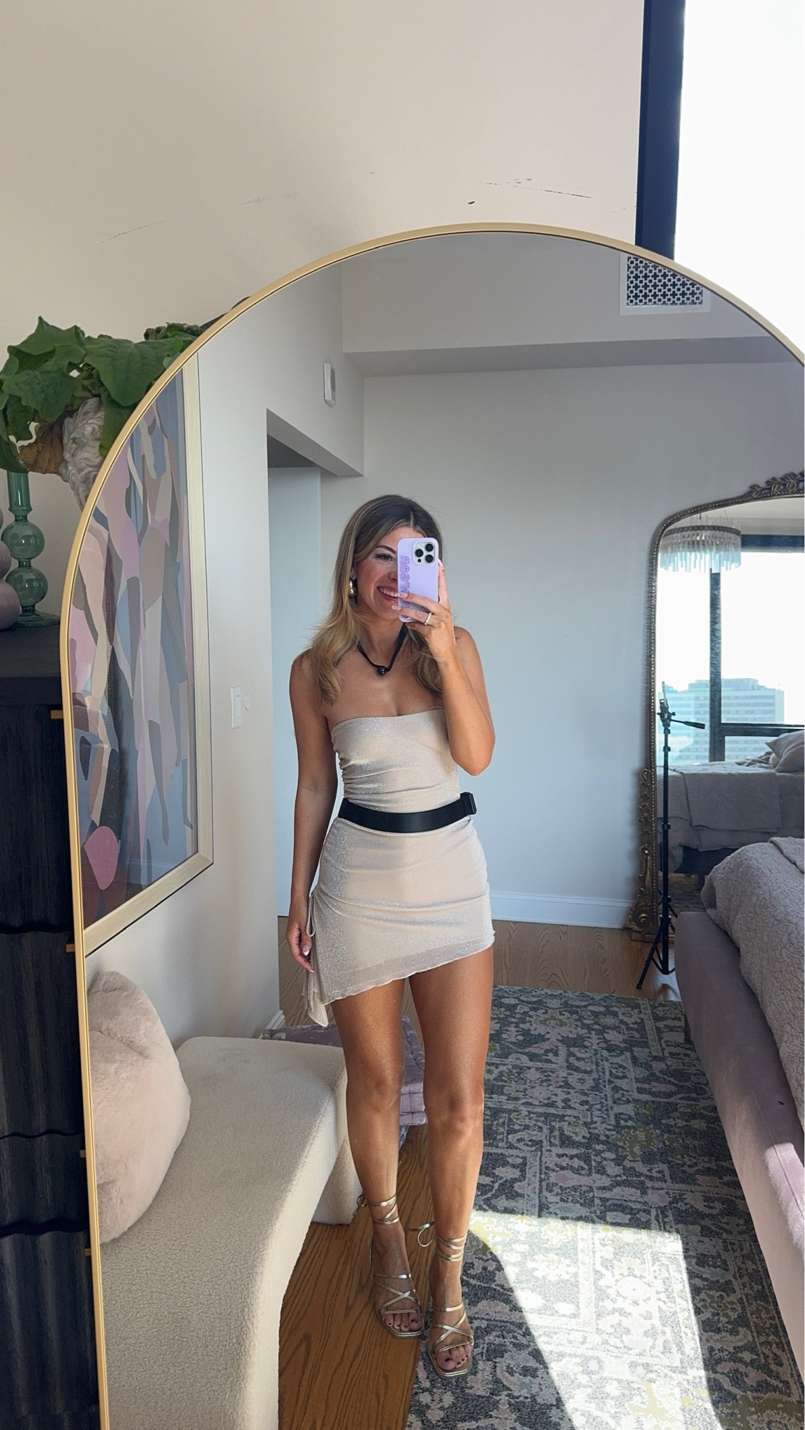 Donelli Mini Dress Champagne curated on LTK