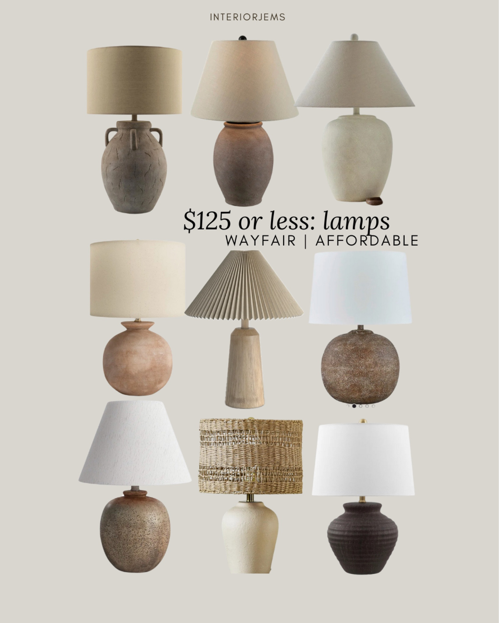 Malmo Ceramic Table Lamp curated on LTK