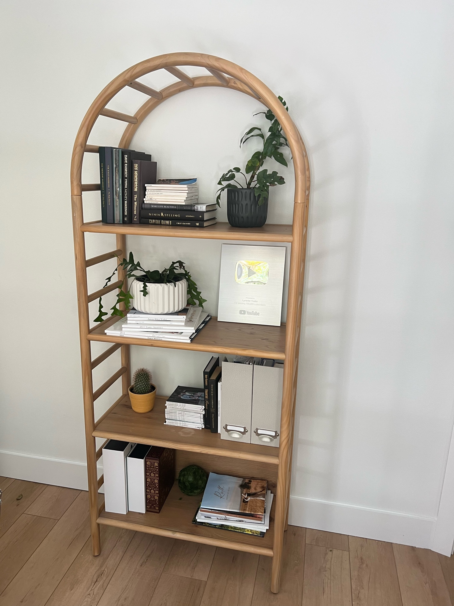 Holladay Curved Wooden Bookcase