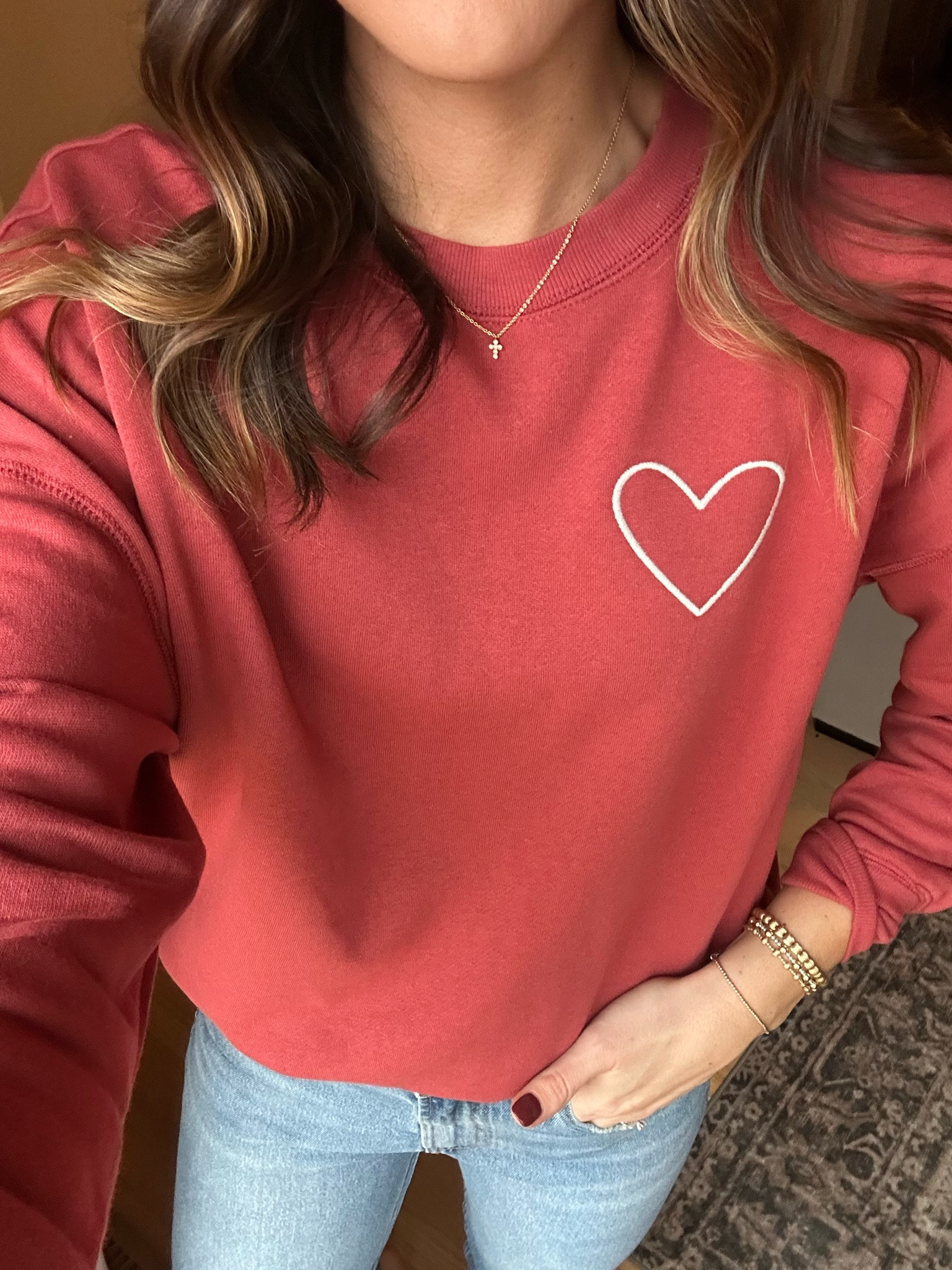 Embroidered Heart Relaxed Fit … curated on LTK