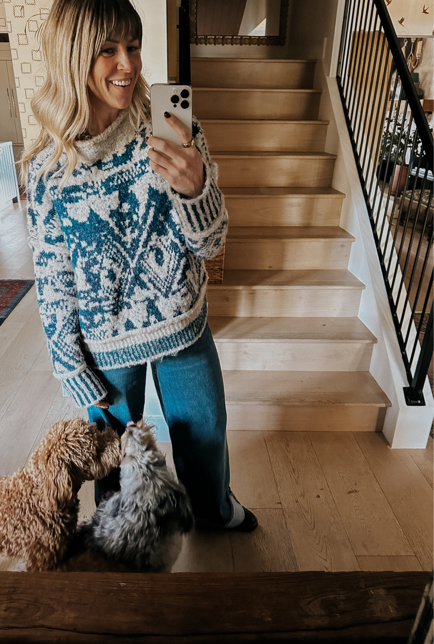 Pilcro Relaxed Roll-Neck Sweater curated on LTK