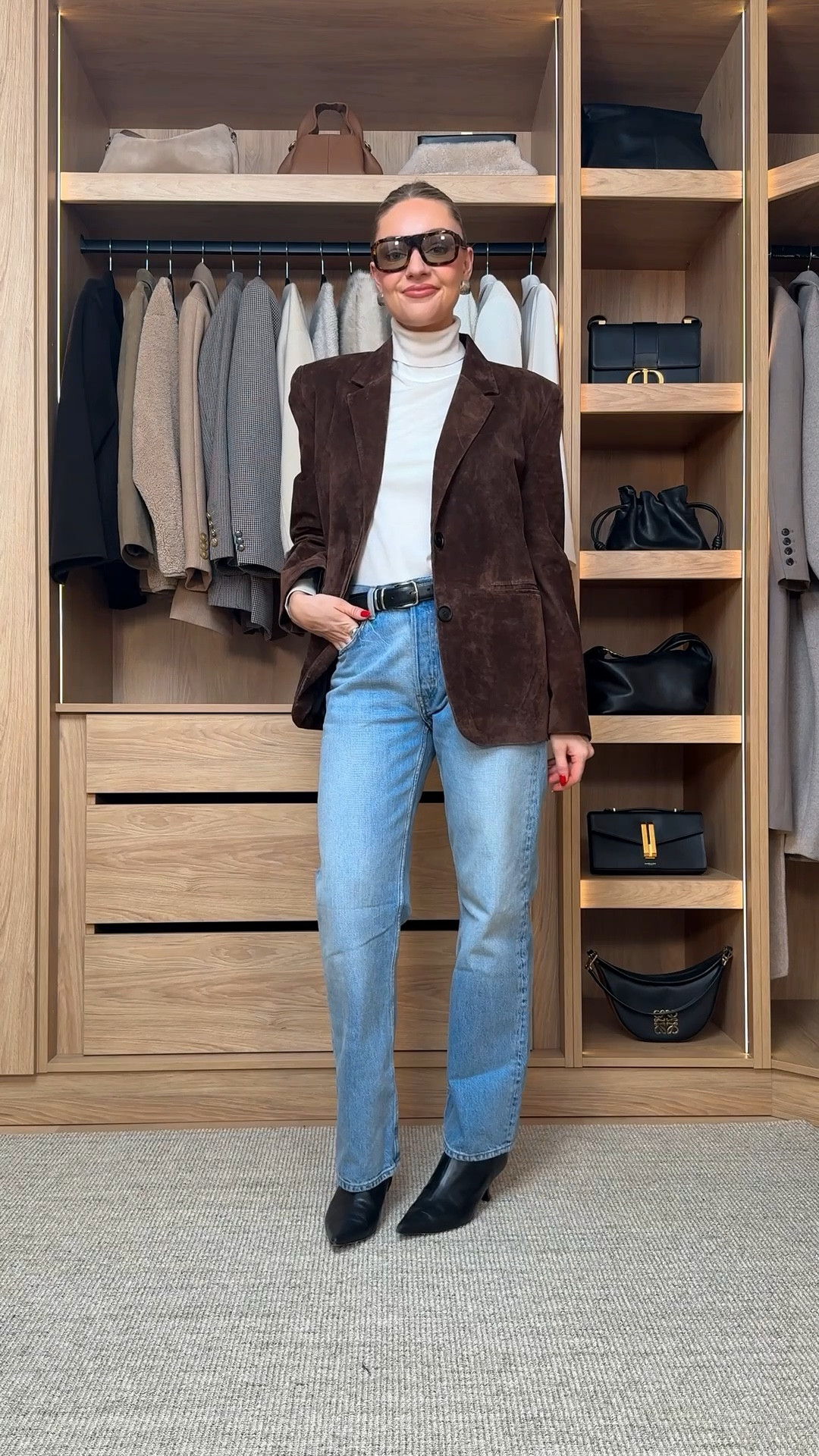 CALEB CREAM BARREL LEG JEAN curated on LTK