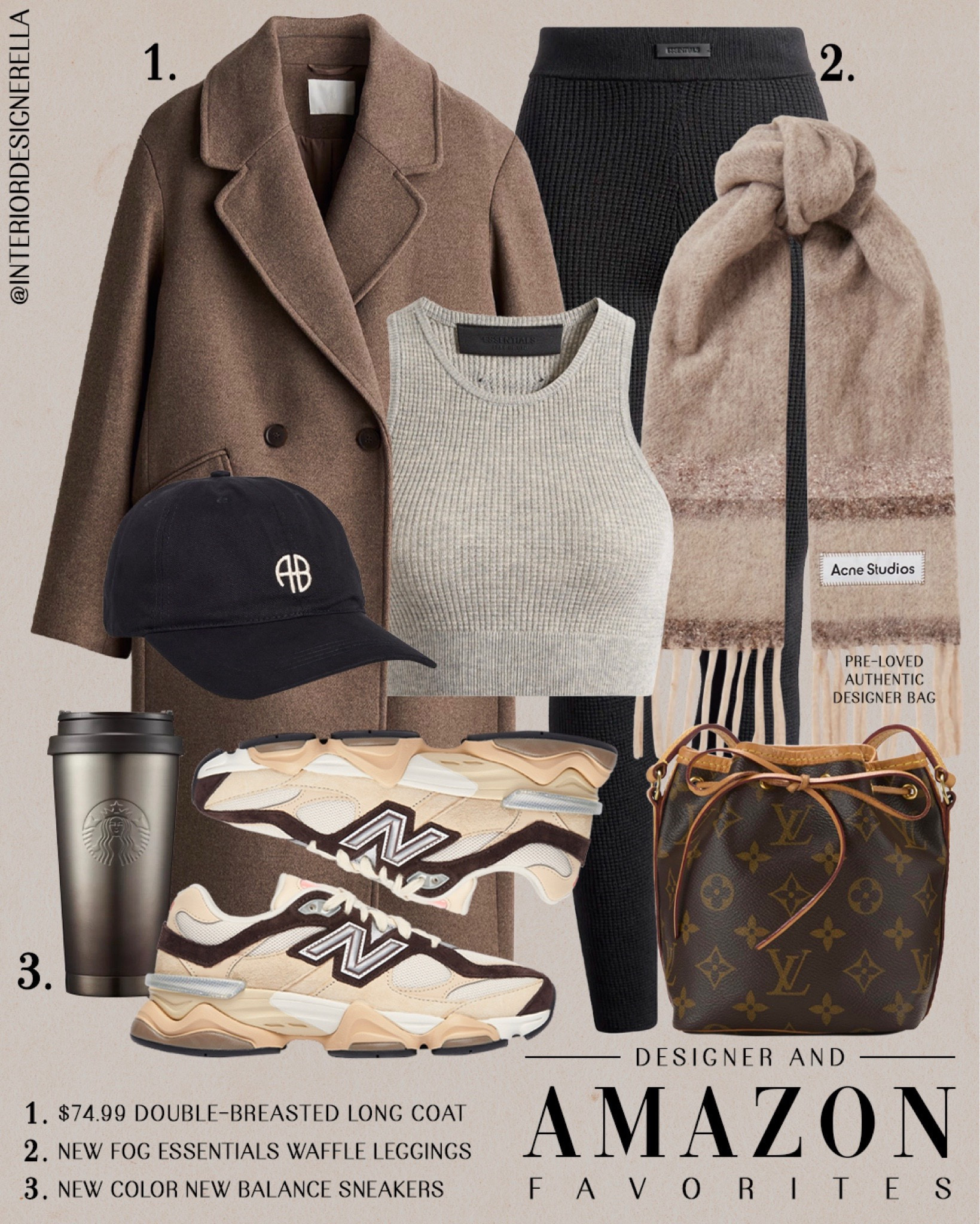 Double-breasted Coat - Dark beige … curated on LTK