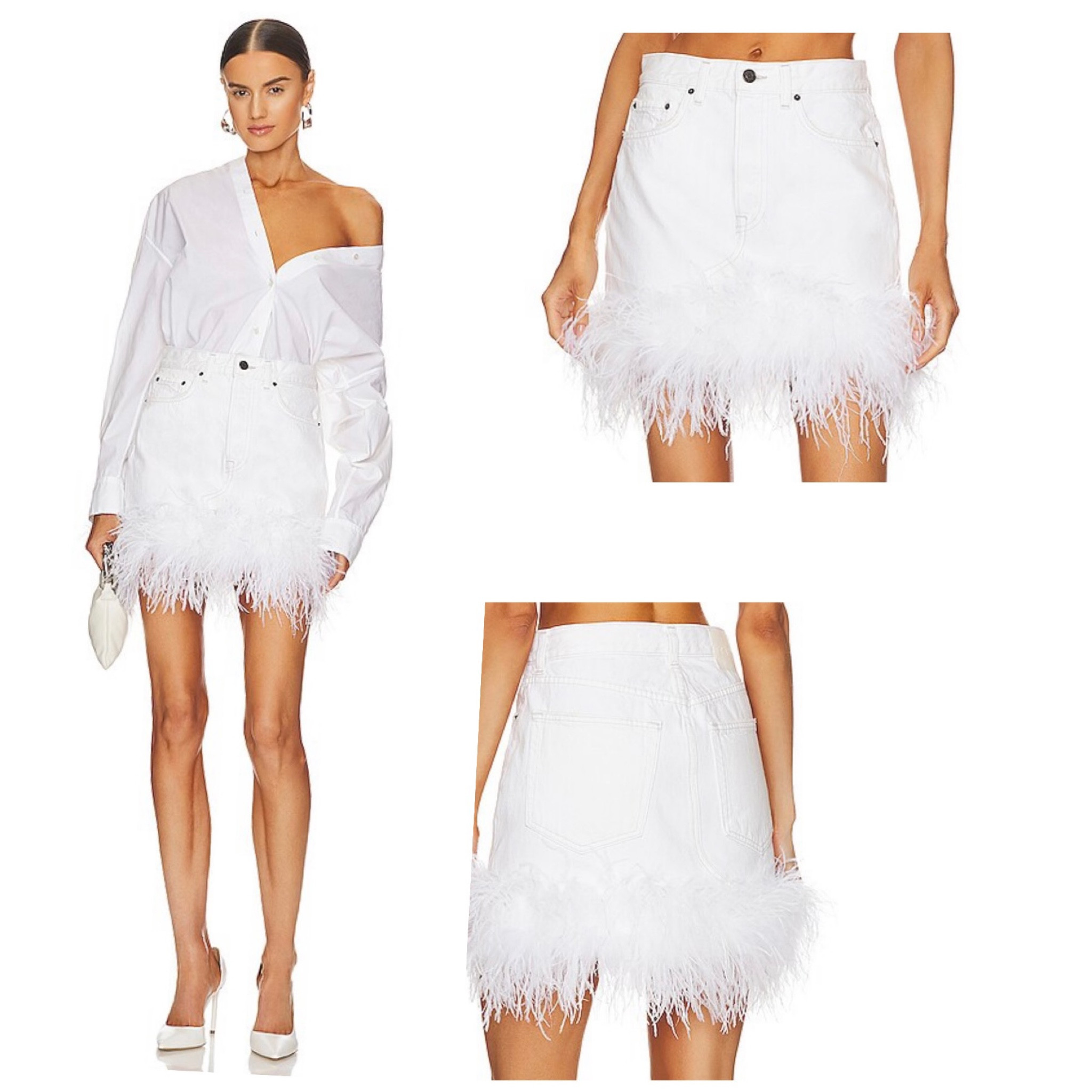 Sora Feather Mini Skirt in Kelso … curated on LTK