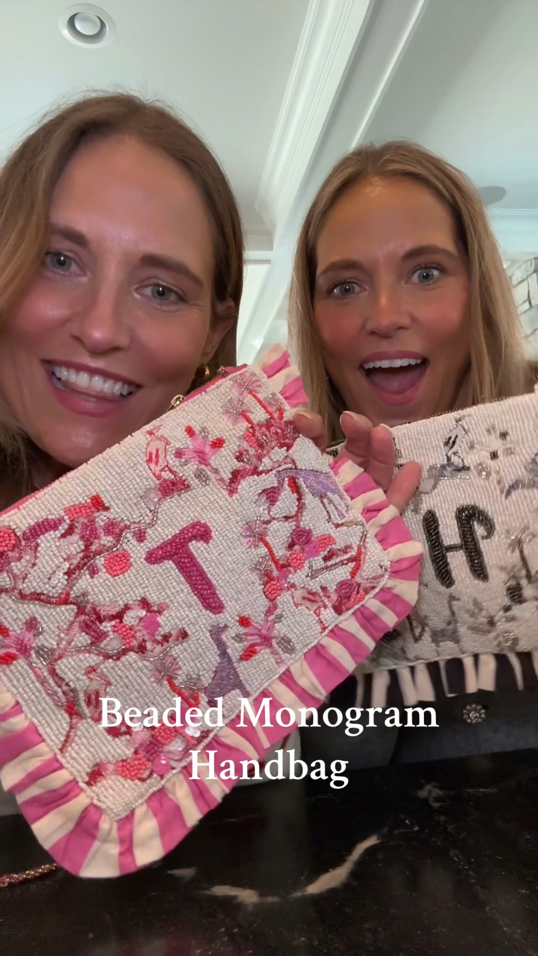 Beaded Monogram Clutch curated on LTK