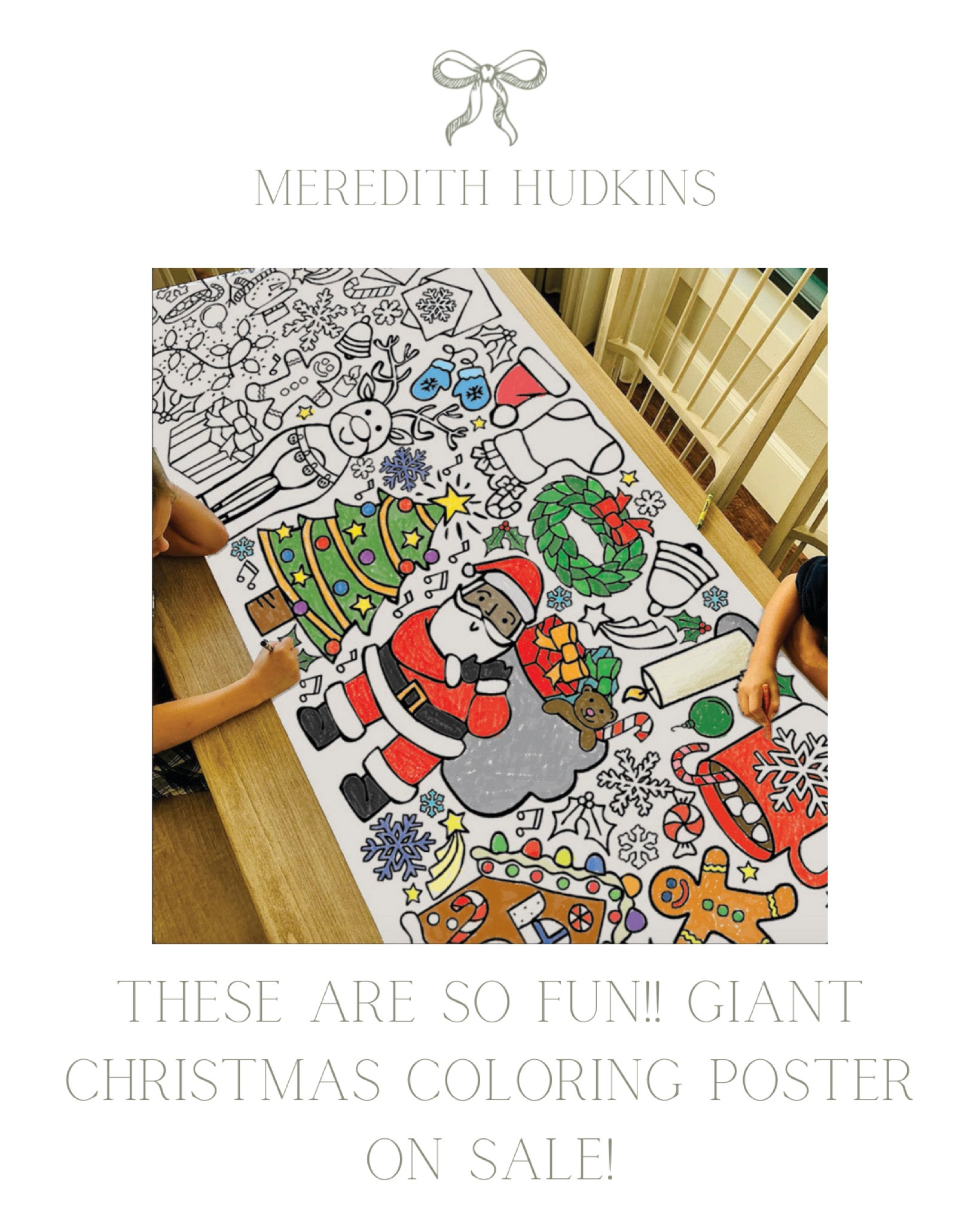 GIANT Christmas Coloring Poster or … curated on LTK