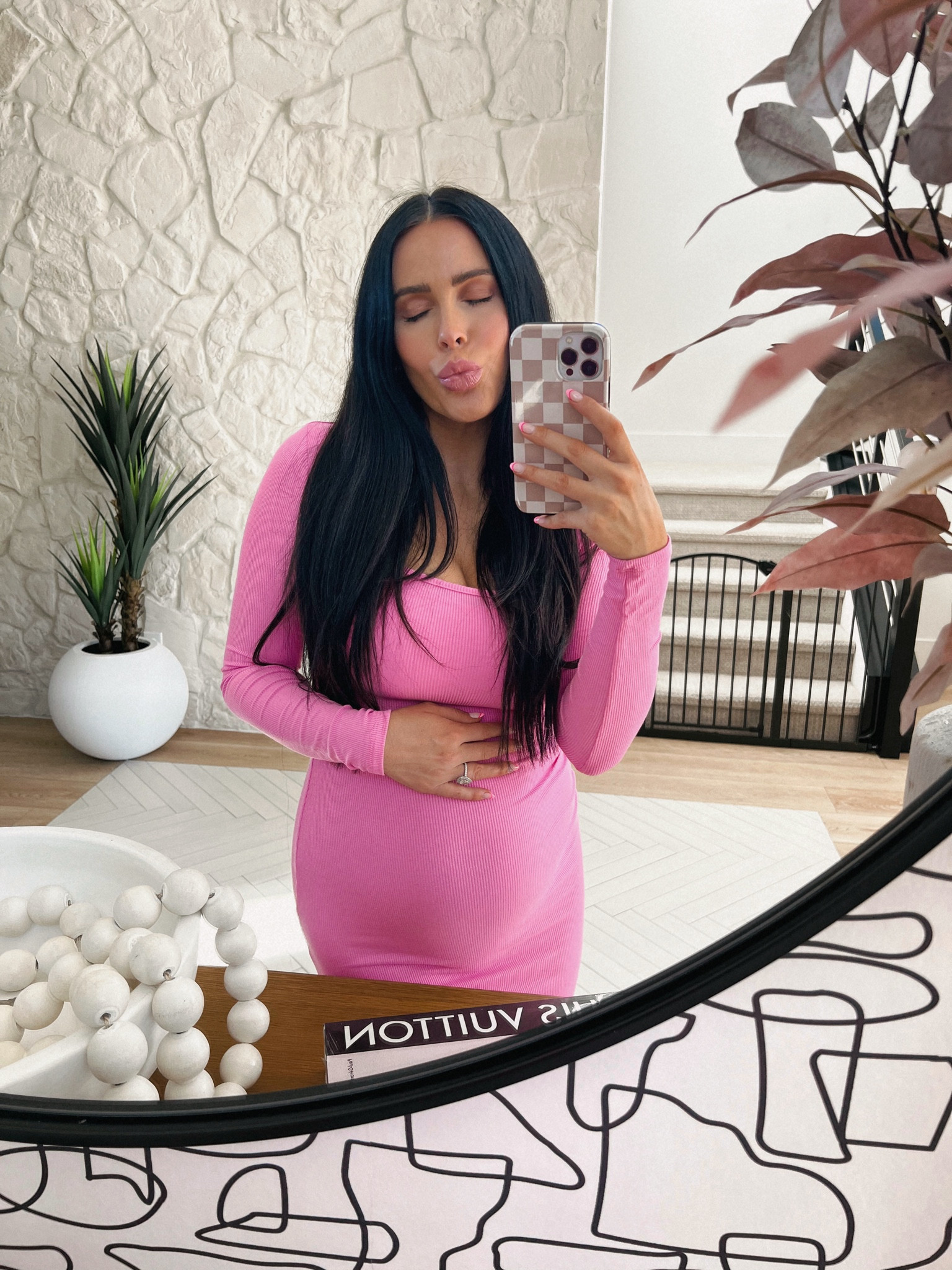 Pink Ribbed Long Sleeve Square … curated on LTK