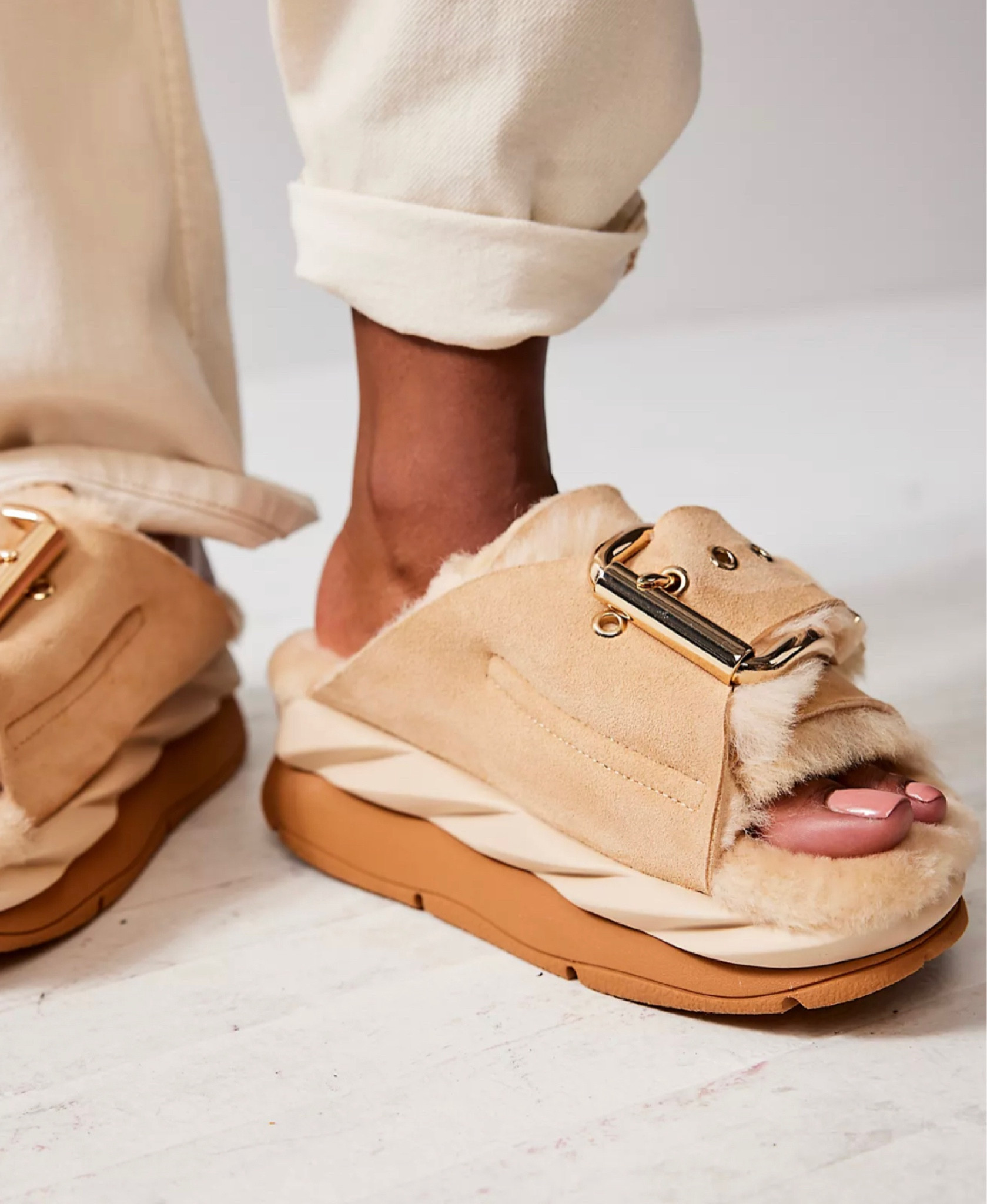 Mellow Shearling Slides curated on LTK