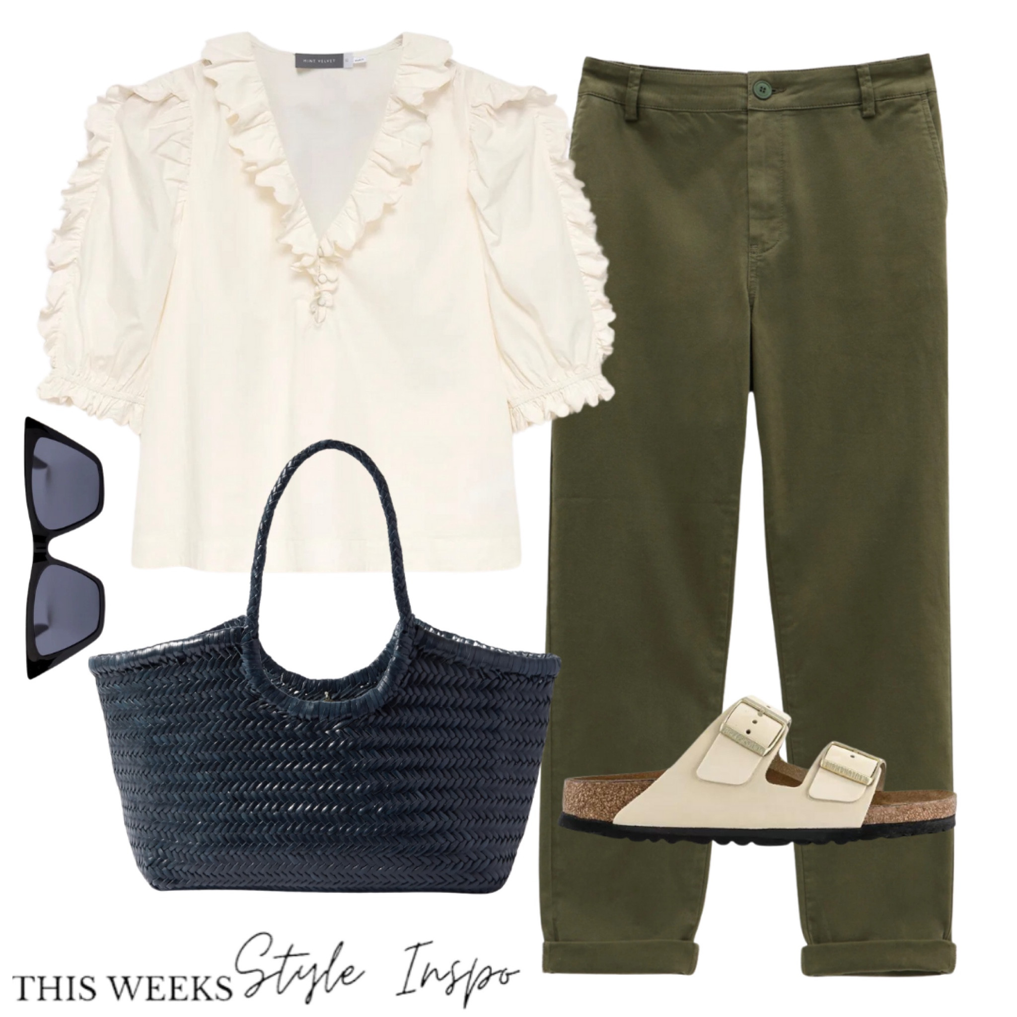 Arizona two-strap woven sandals curated on LTK