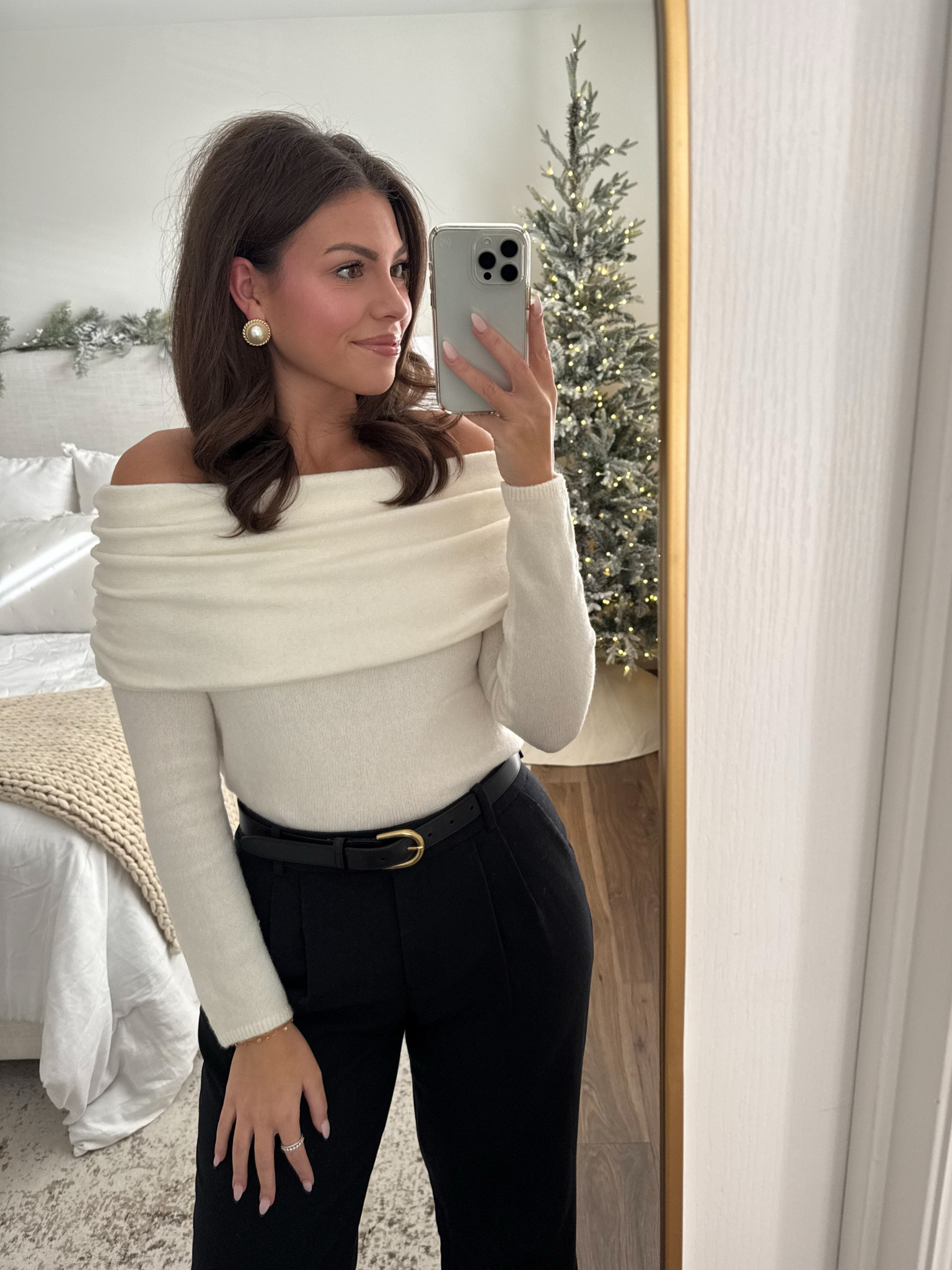 Foldover Off-The-Shoulder Sweater curated on LTK