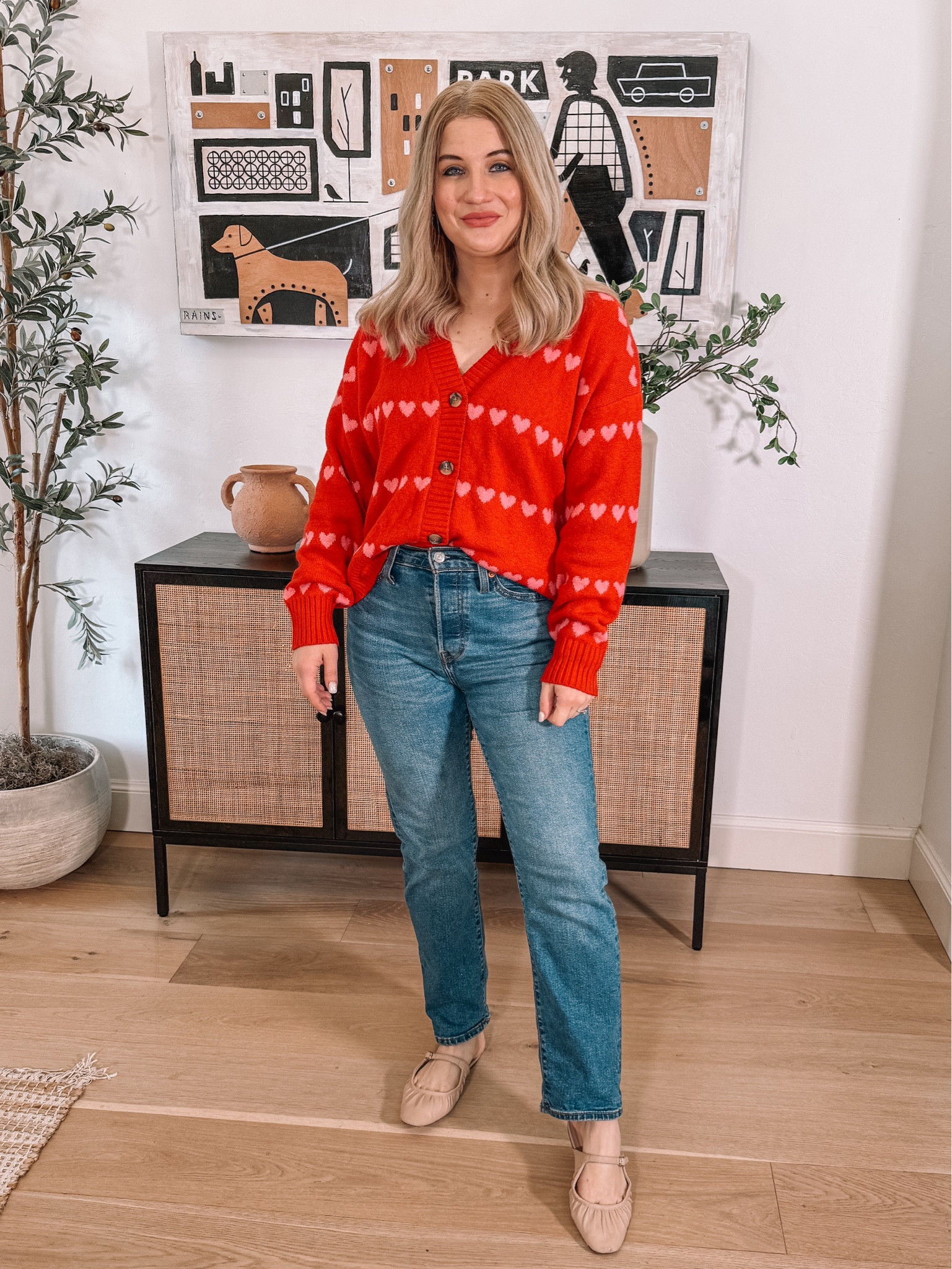 SoSoft Valentine Print Cardigan … curated on LTK