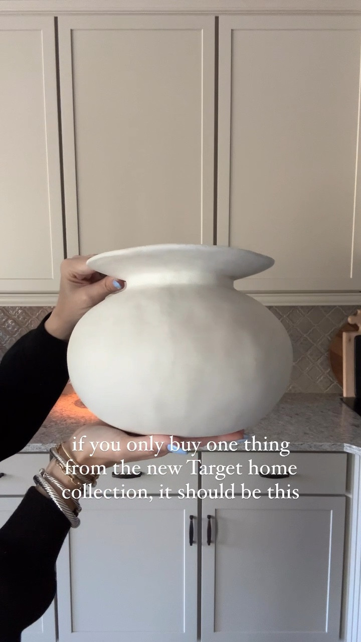 Exaggerated Rim Ceramic Round Vase … curated on LTK