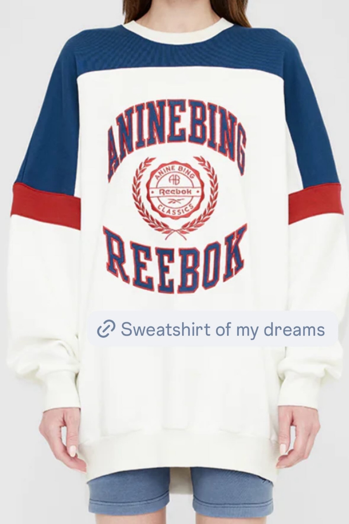 Reebok X Anine Bing Oversized Crew