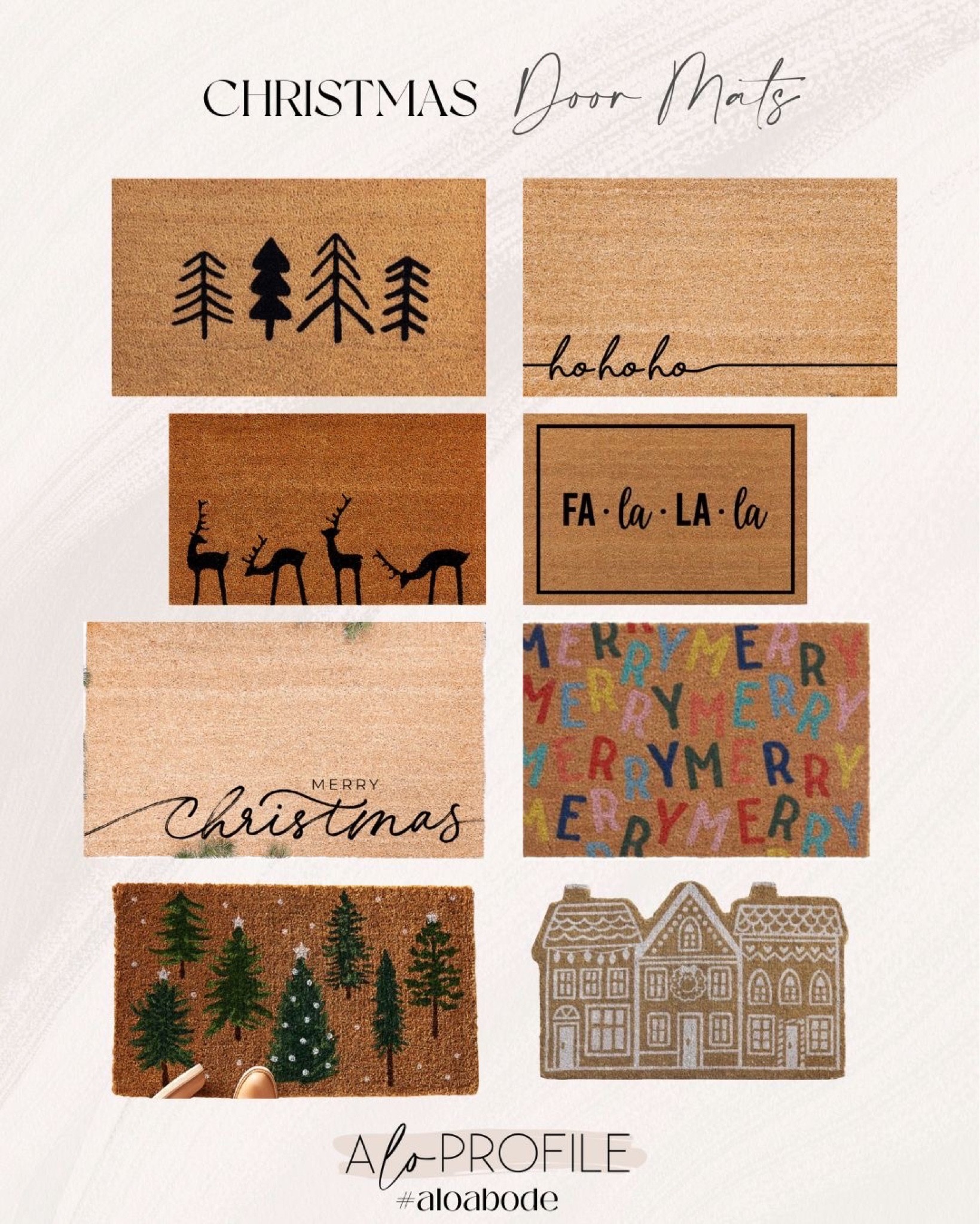 Gingerbread Village Coir Door Mat curated on LTK