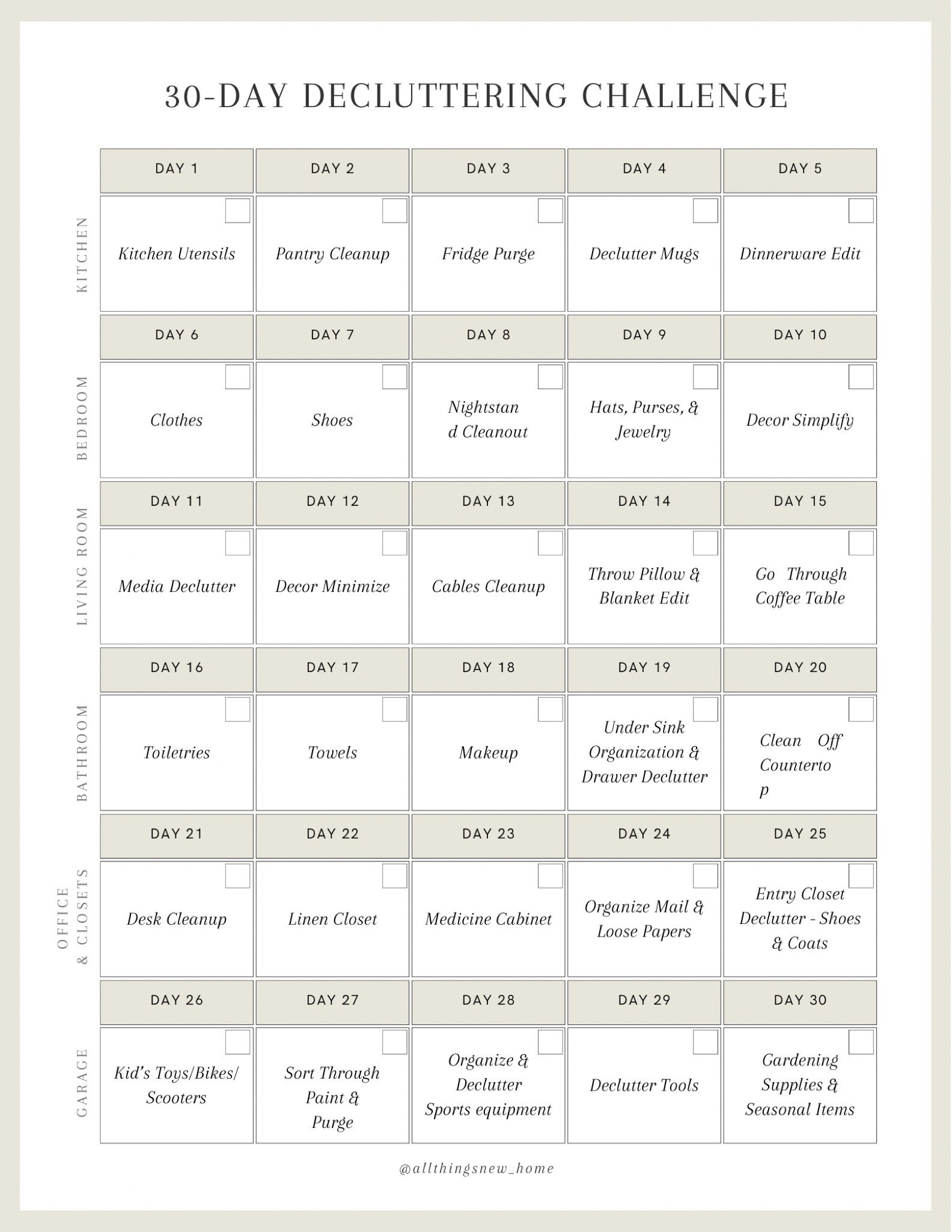 All-in-one Cleaning Schedule. … curated on LTK