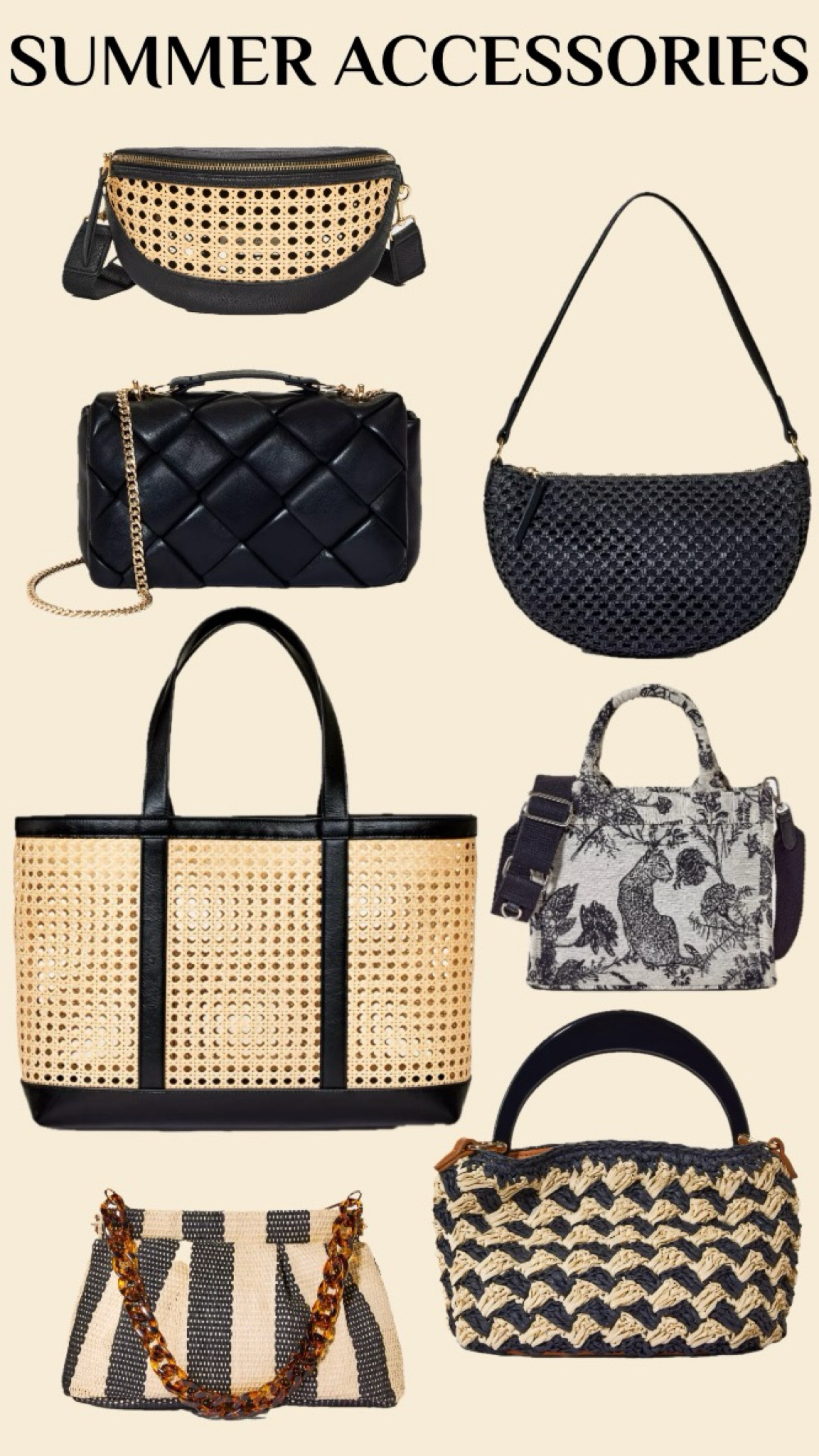 Straw Crossbody Bucket Bag - … curated on LTK