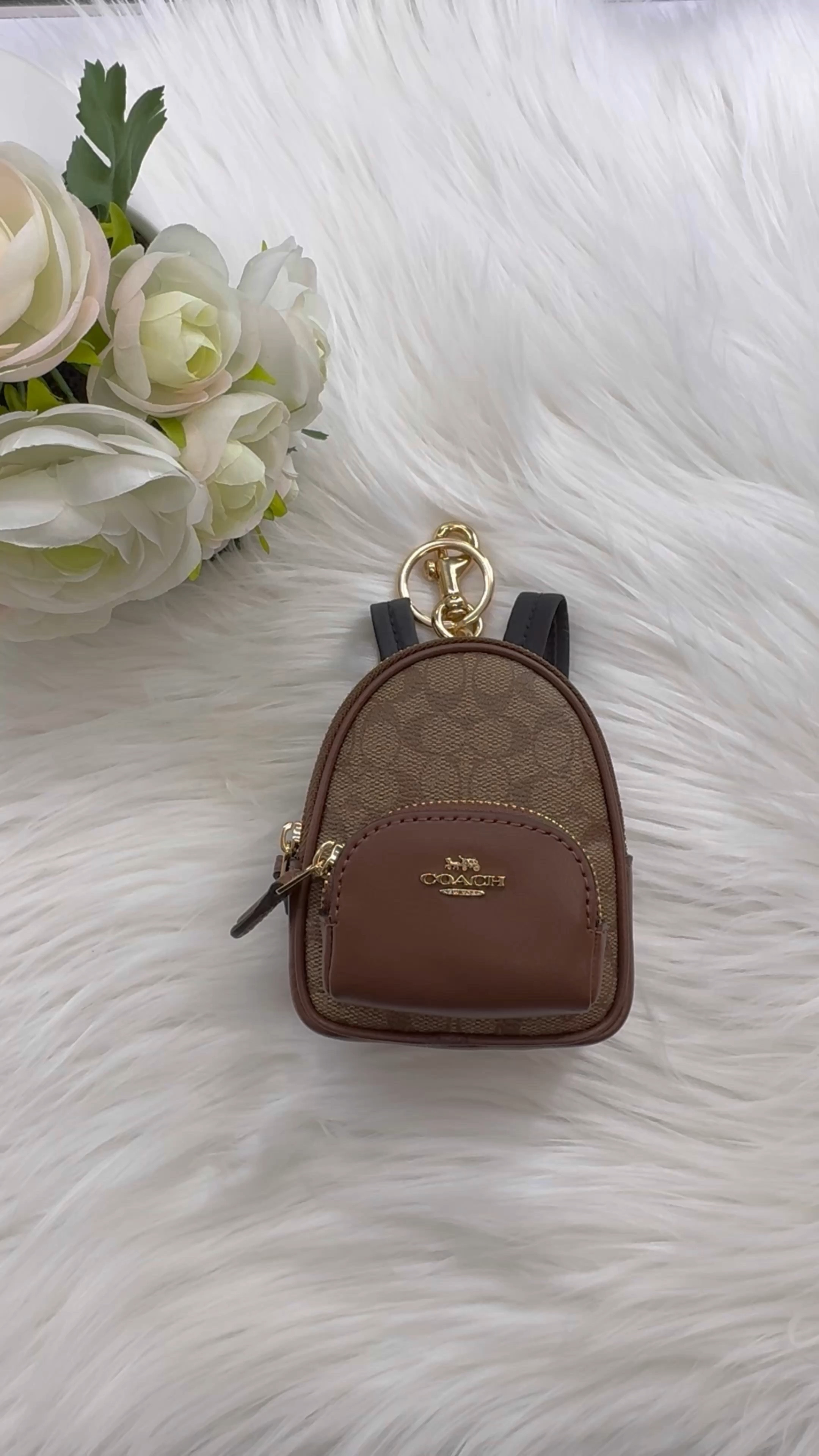 Mini Court Backpack Bag Charm In … curated on LTK